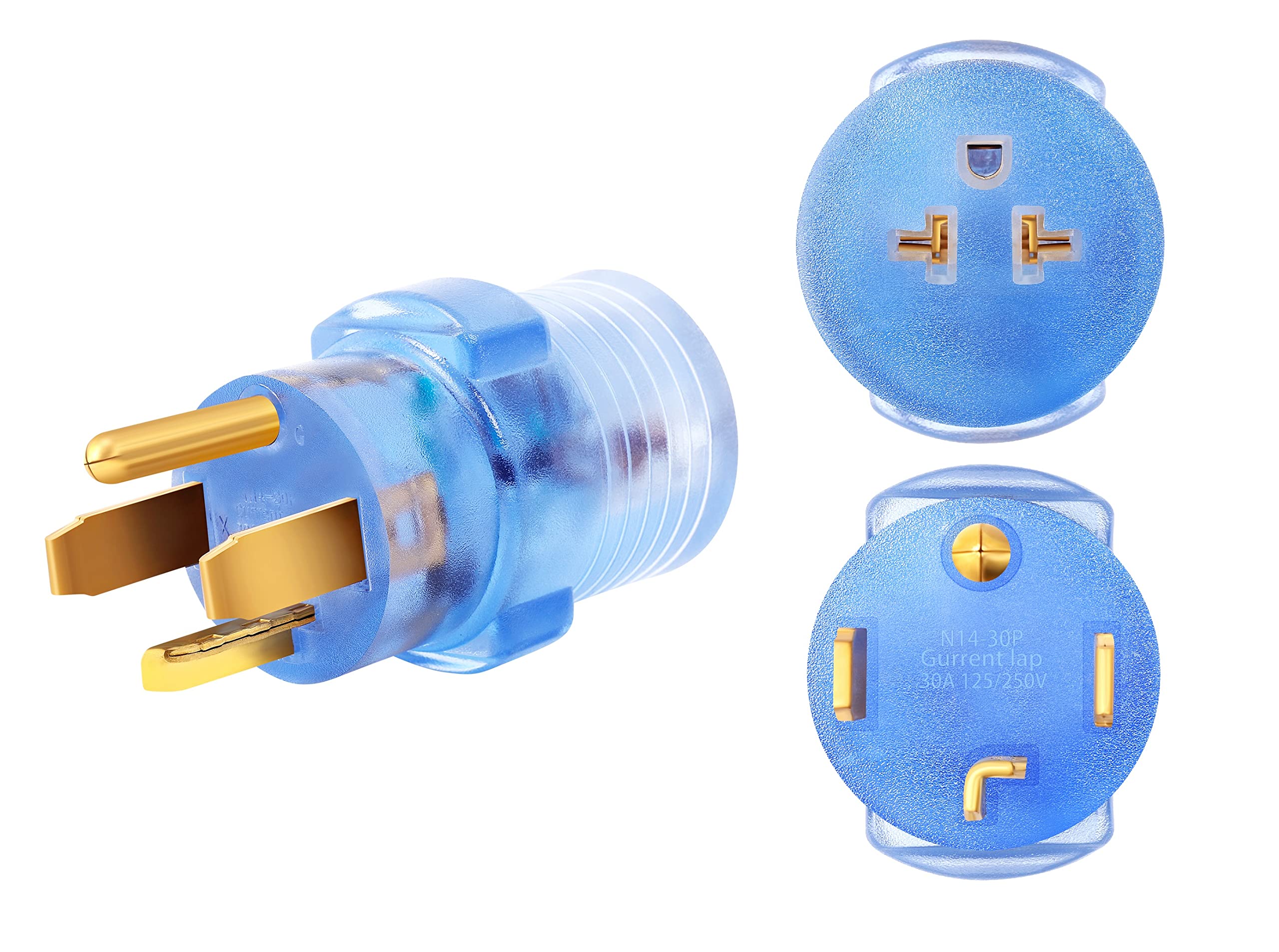 Buy ONETAK NEMA 14-30P to 5-15R 5-20R 6-15R 6-20R Compact 240V 30 Amp 4 ...