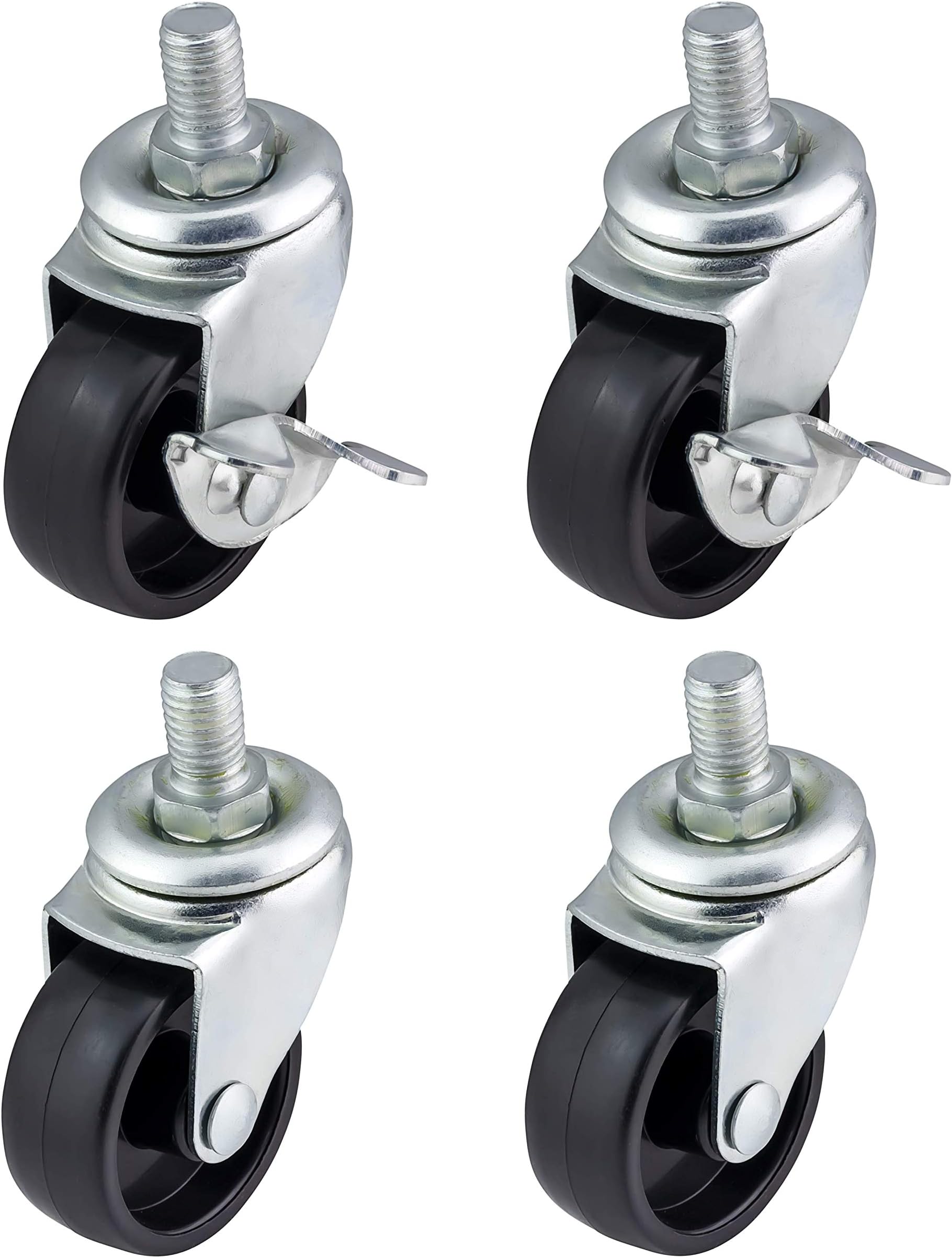 Qty. 4 x 40mm Black Swivel Castors - Furniture, Appliance & Equipment ...