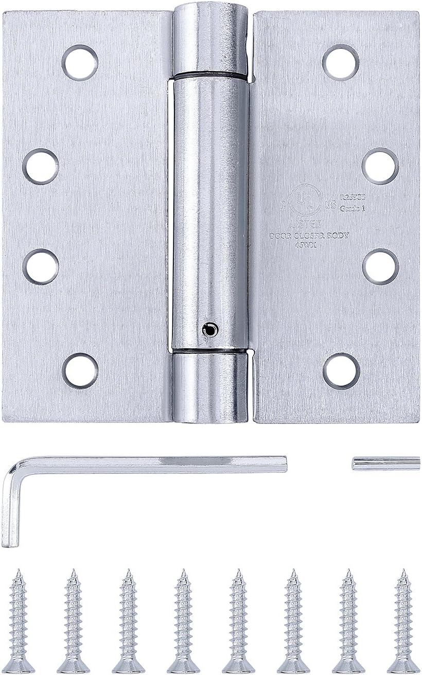 Amazon.com: Pack of 3 - Residential Spring Hinge Door Hinge - 4 Inch ...