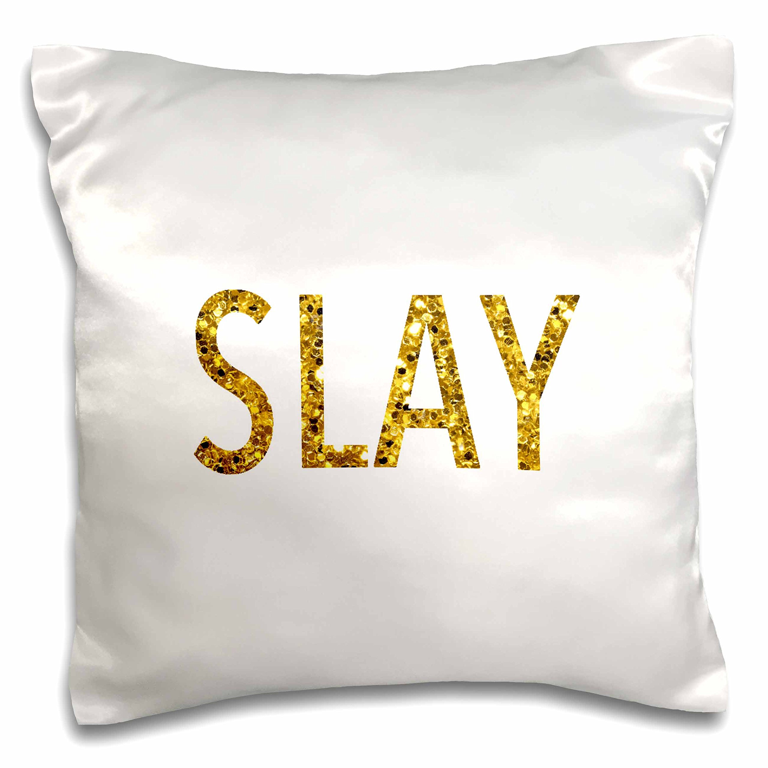 Amazon.com: 3D Rose Slay Pillow Case, 16" x 16",White : Home & Kitchen