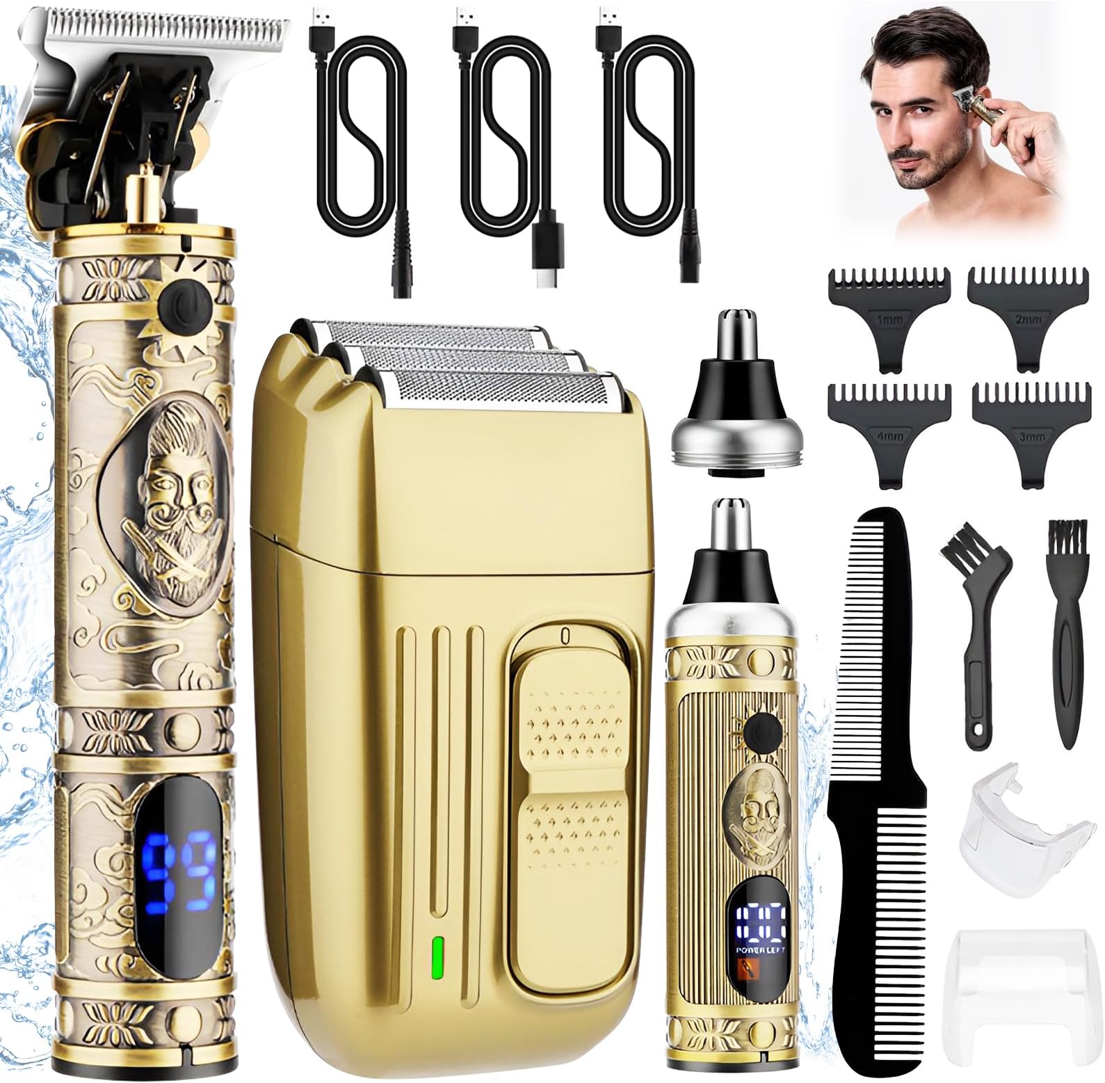 Amazon.com: Hair Trimmer for Men Professional,Hair Clippers for Men ...