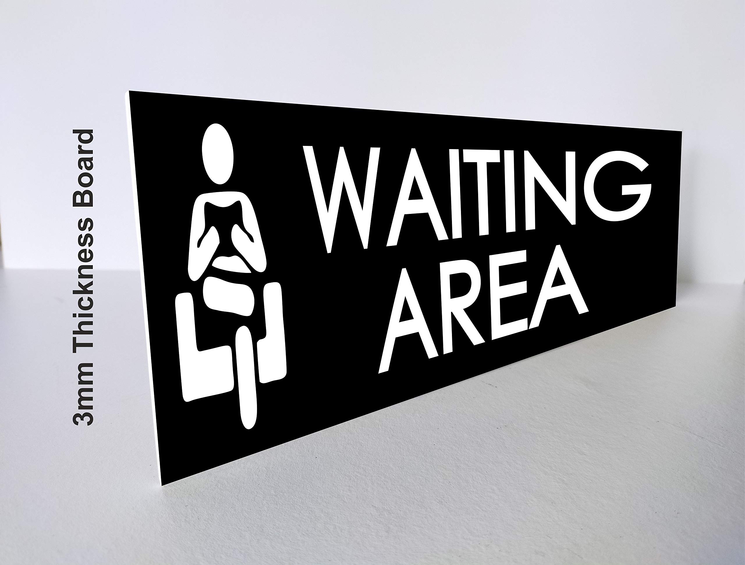 Buy SIGN EVER Waiting Area Sign Boards Office Hospital Bank Clinic ...