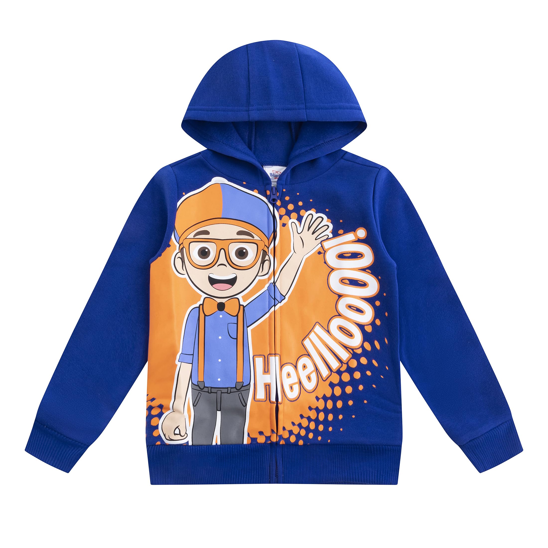 Amazon.com: Blippi Boys Zip Up Hooded Sweatshirt for Toddlers and Big ...