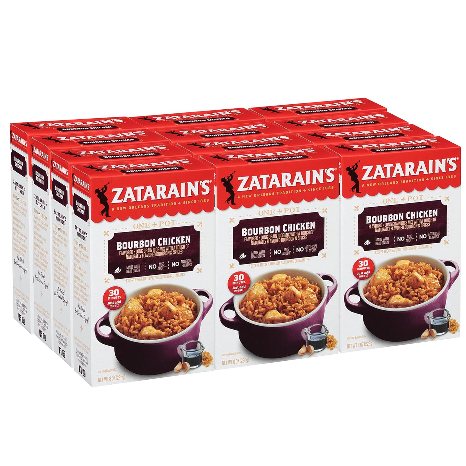 Amazon.com : Zatarain's Bourbon Chicken Rice, 8 oz (Pack of 12 ...