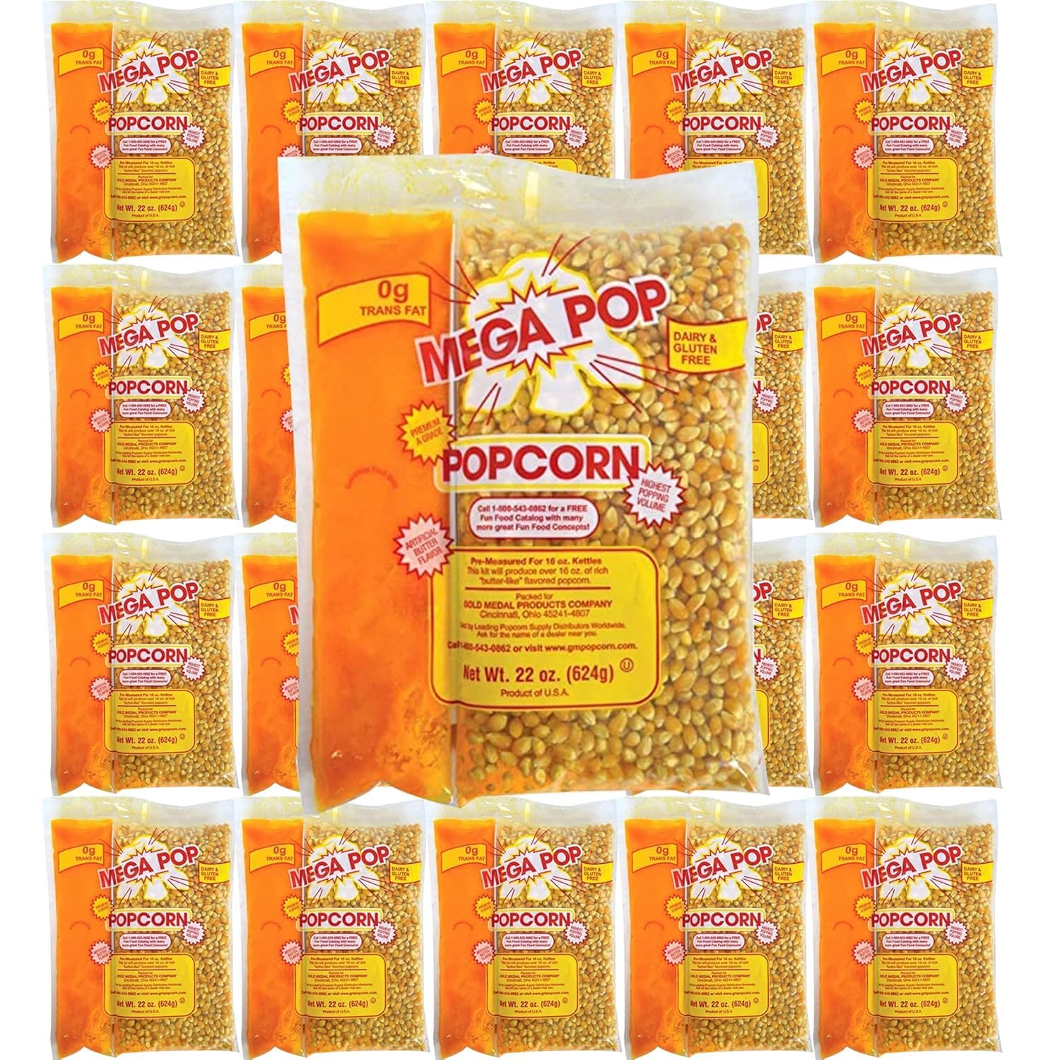 Amazon.com: Generic Mega-pop Popcorn, Oil and Salt Kit with Coconut Oil ...