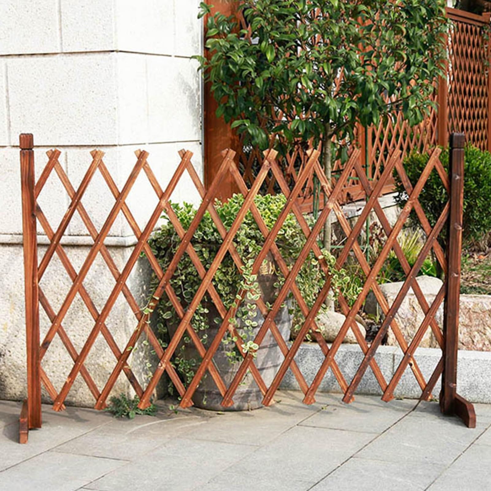 Removable Garden Fence Panels Venetian Redwood | Fence Panels