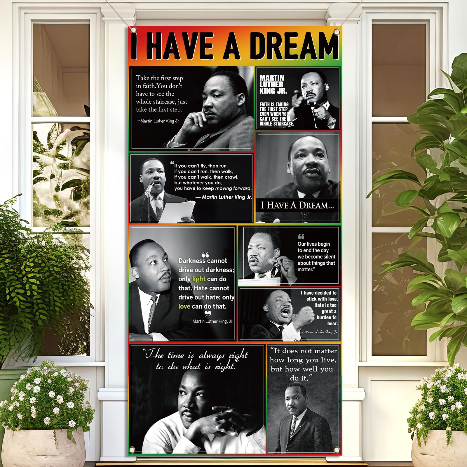 Amazon.com: Buxiuer Martin Luther King Jr. Day Door Cover I Have A ...