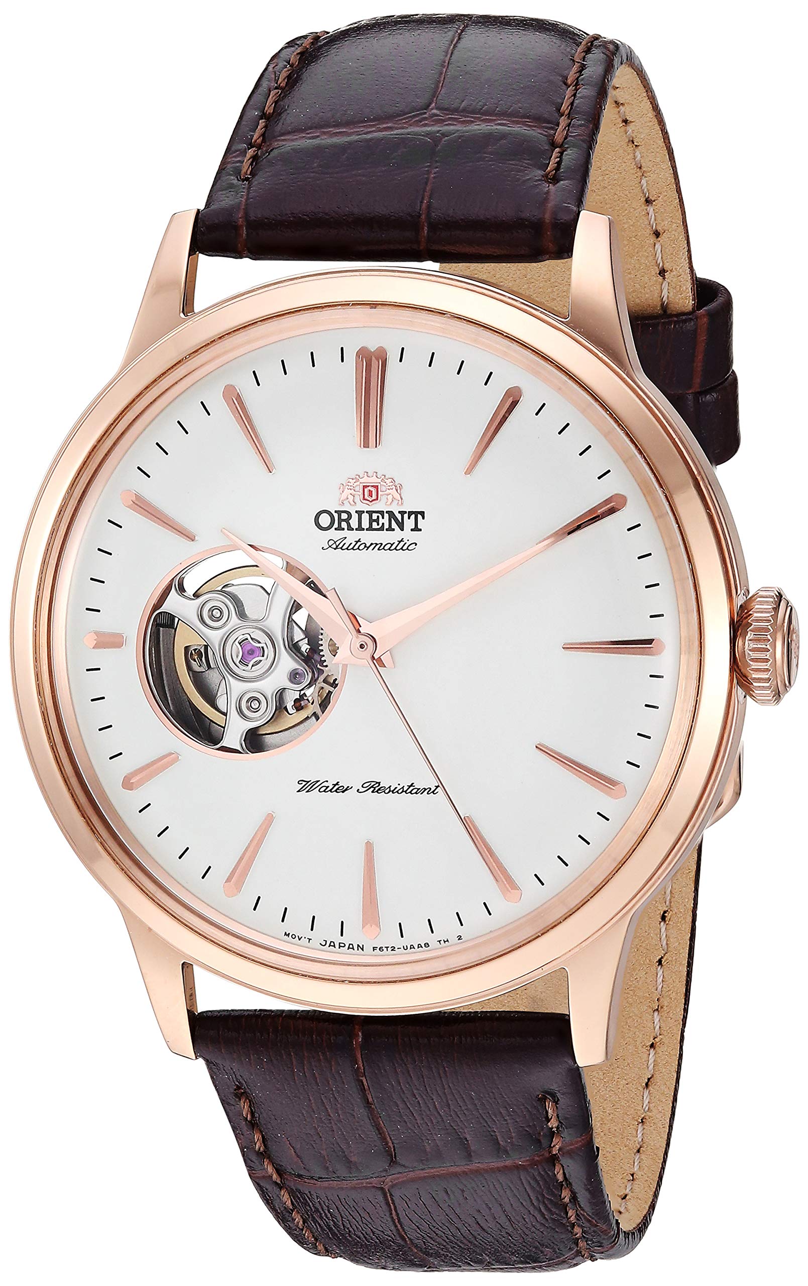 Bambino Open Heart' Japanese Automatic Stainless Steel and Leather ...