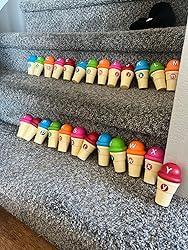 Amazon.com: Kasfalci Alphabet Learning Toys,Ice Cream Toys Play Set,ABC Learning for Toddlers ...