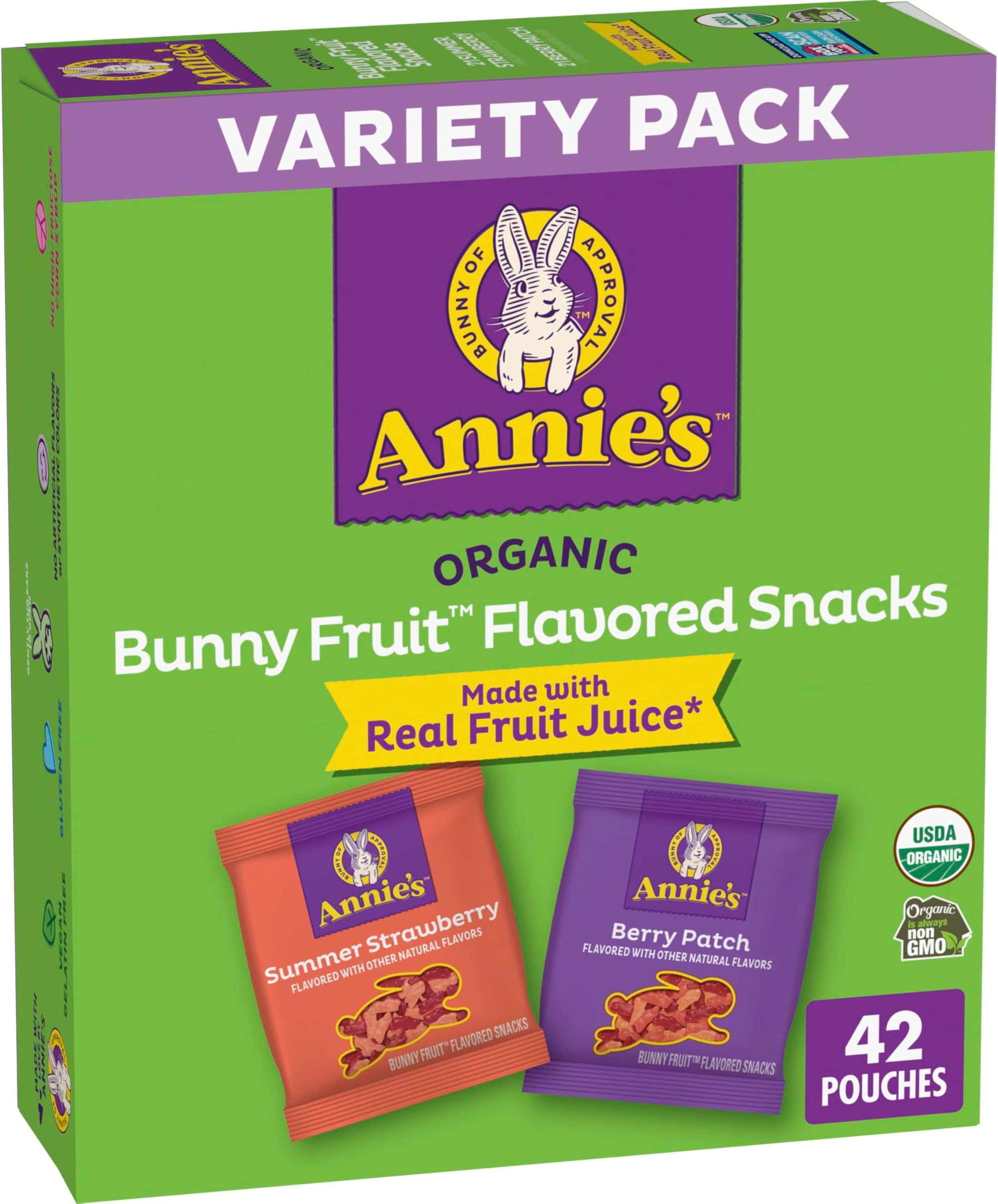 Amazon.com : Annie's Organic Berry Patch and Summer Strawberry Bunny ...