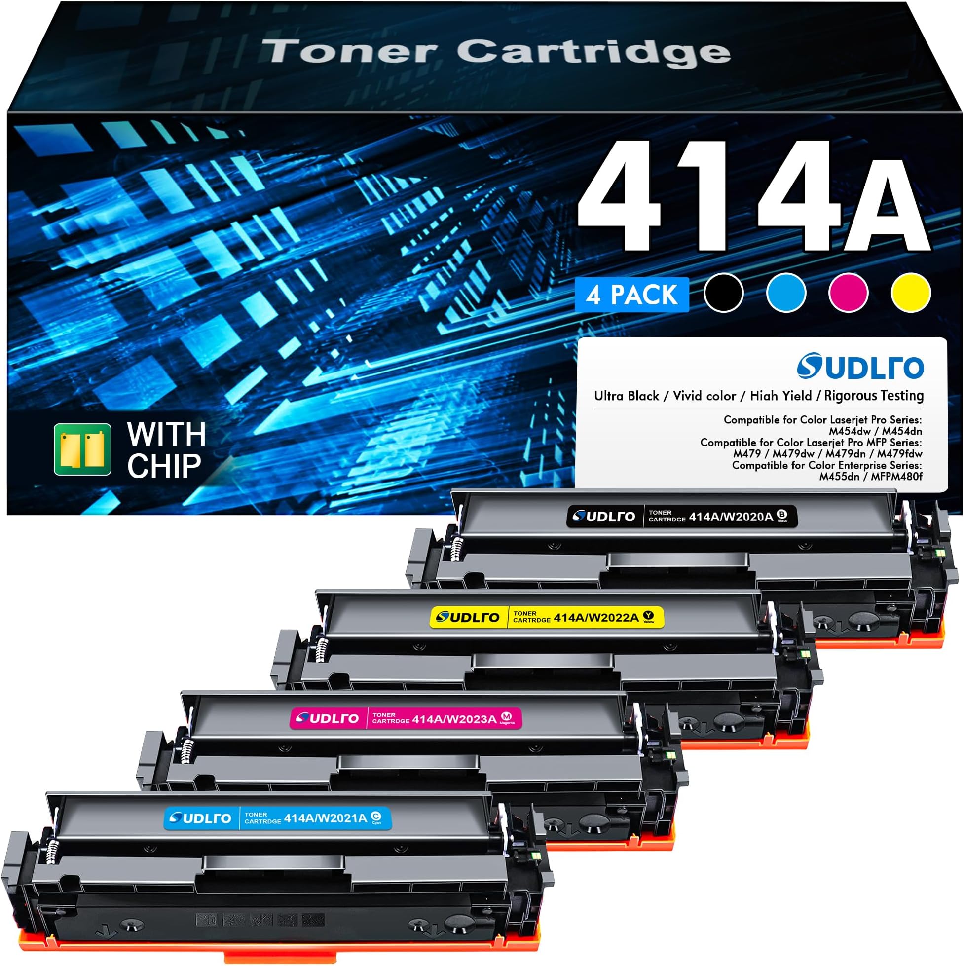 Amazon.com: HP 414A Black Toner Cartridge | Works with HP Color ...
