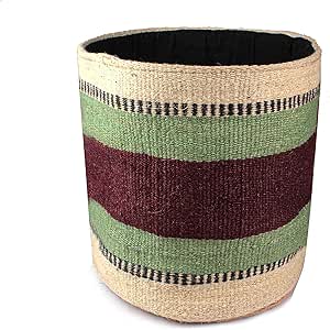 Amazon.com : Mohil Sturdy Jute Plant Basket Modern Woven Basket up to 8 ...