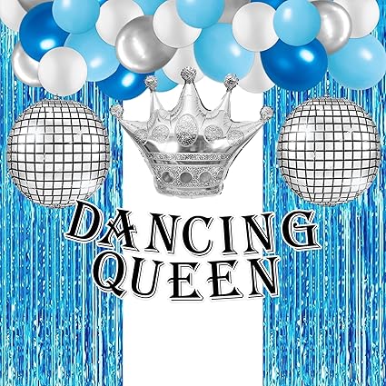 Amazon.com: Dancing Queen Birthday Party Decorations for Girl, Retro ...