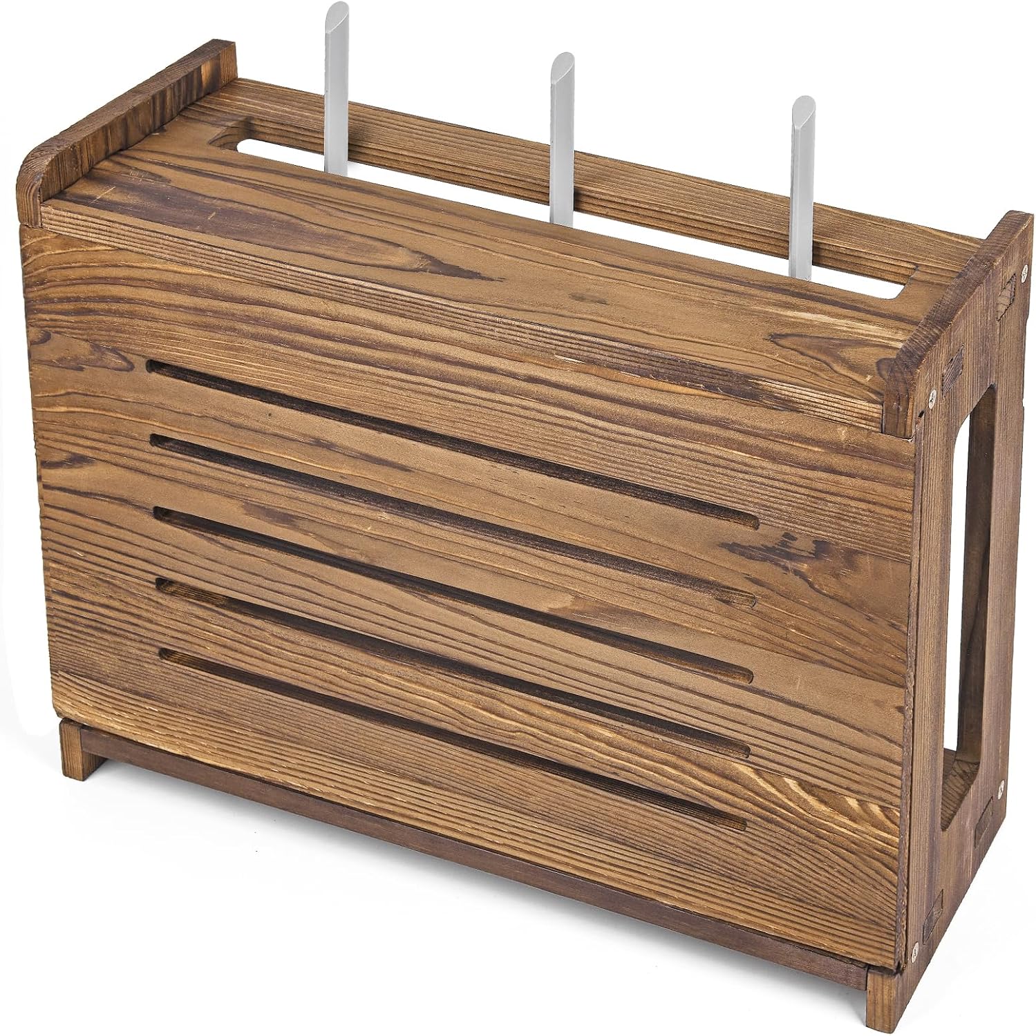 Amazon.com: BEARUT Wooden Router Shelf Wall Mount WiFi Router Storage ...