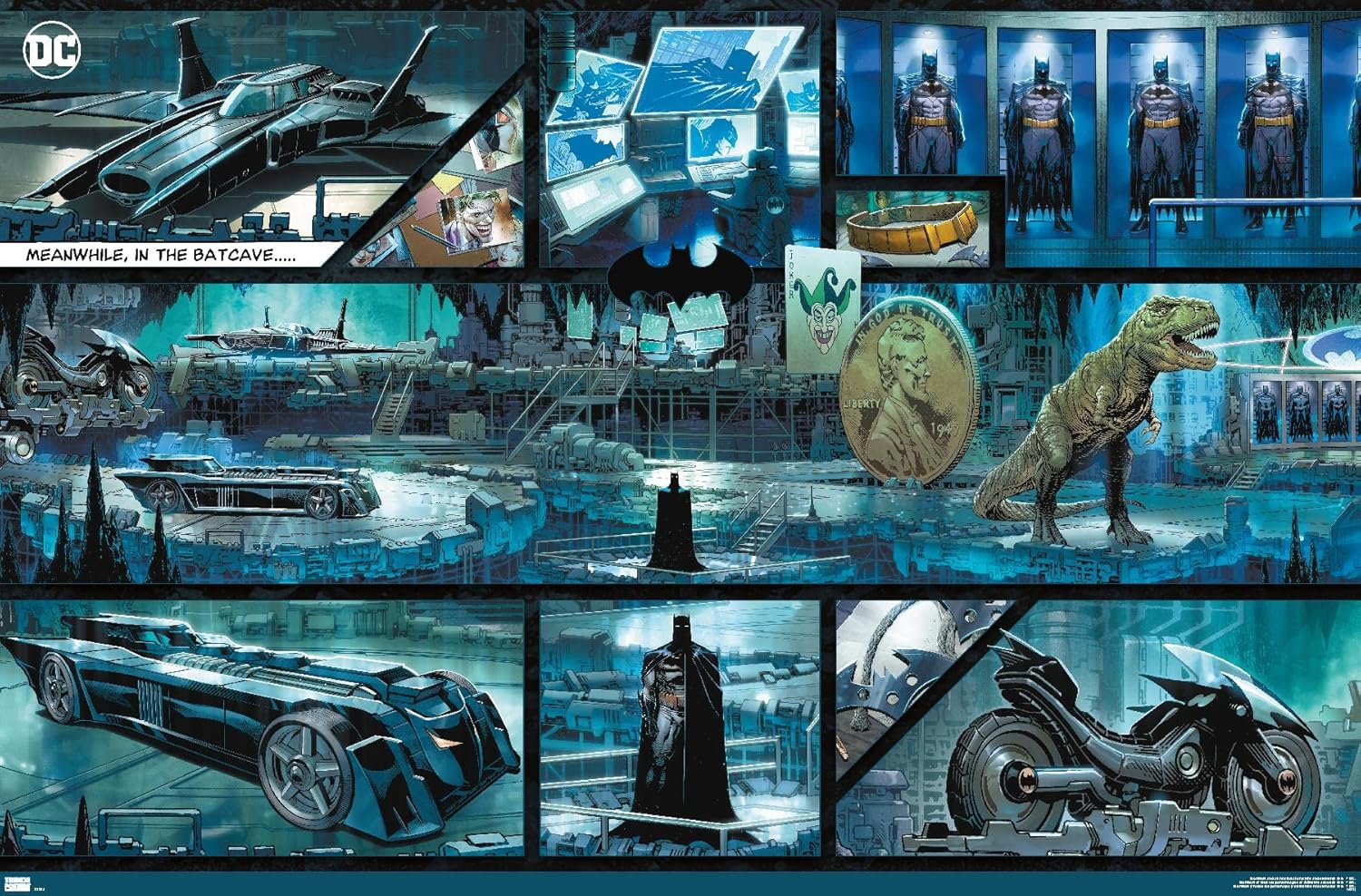 Amazon.com: Trends International DC Comics Batman - The Batcave Wall ...