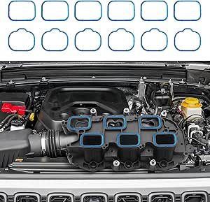 Amazon.com: Tecledsn Intake Manifold Upper Lower Gasket Set, 5184562AC ...