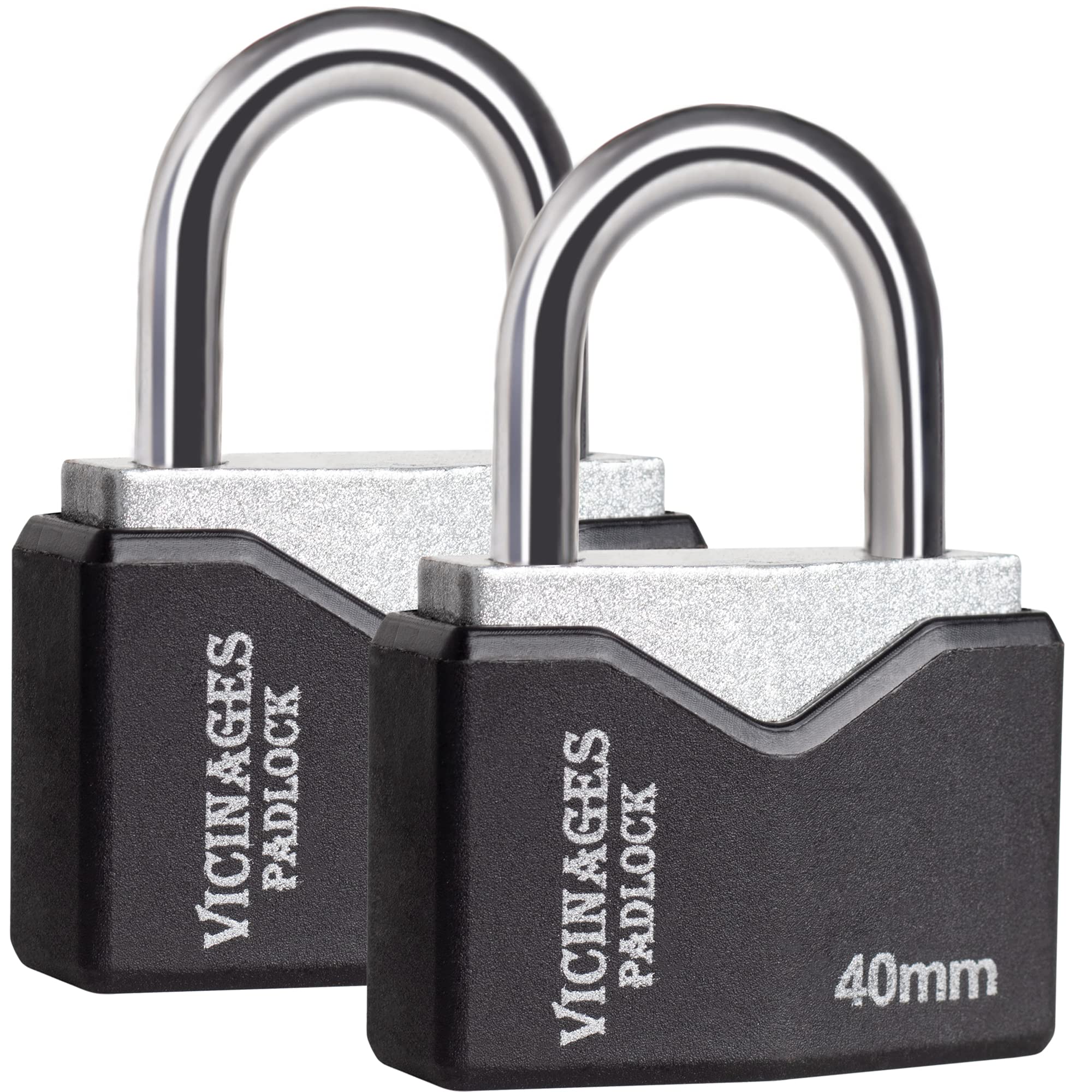 Padlock with Same Keys 1-9/16”Wide Locks Body Safely Lock Interior or ...