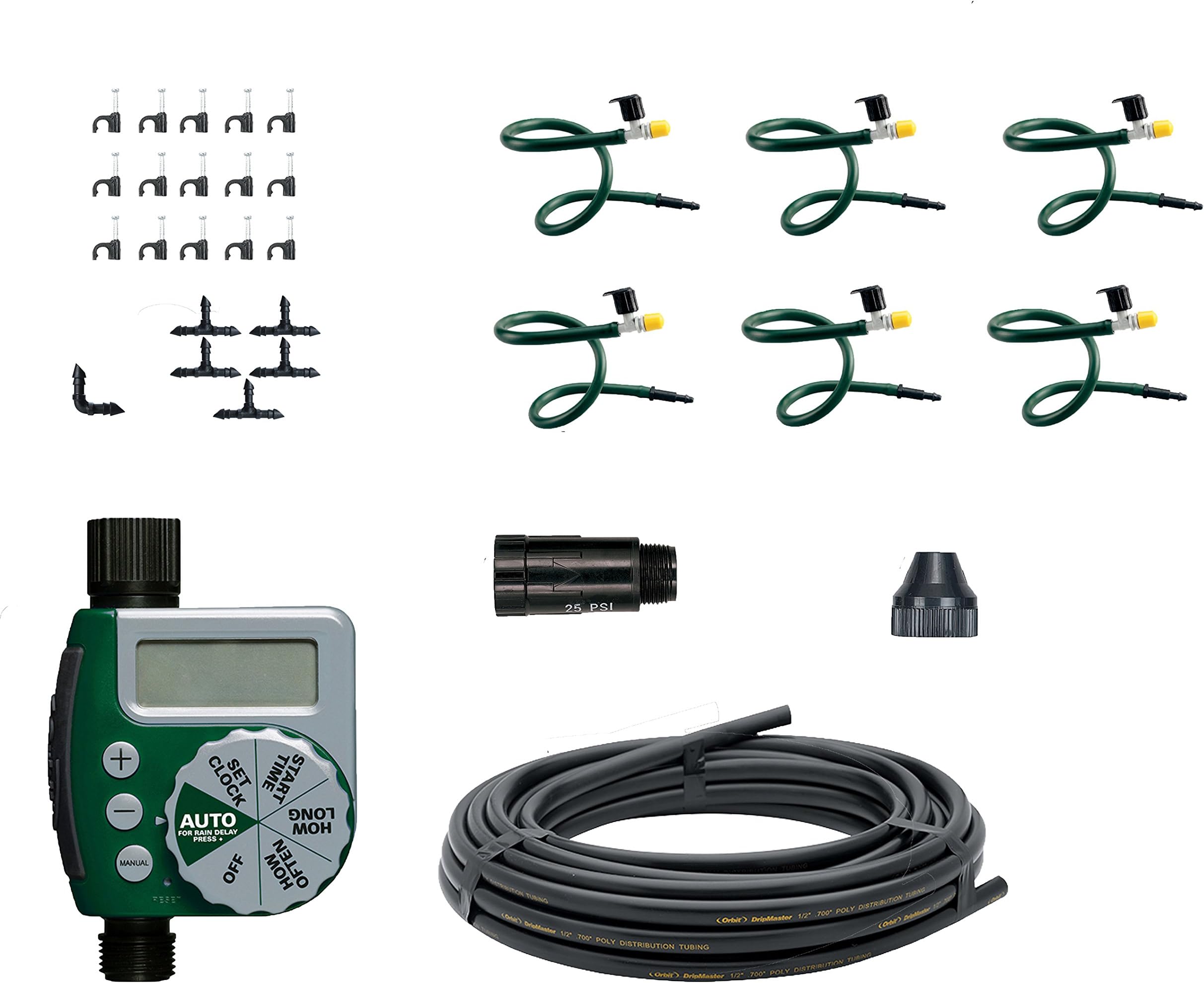 Amazon.com : Orbit 56318 Hanging Basket Flex-Mist Watering Kit with ...