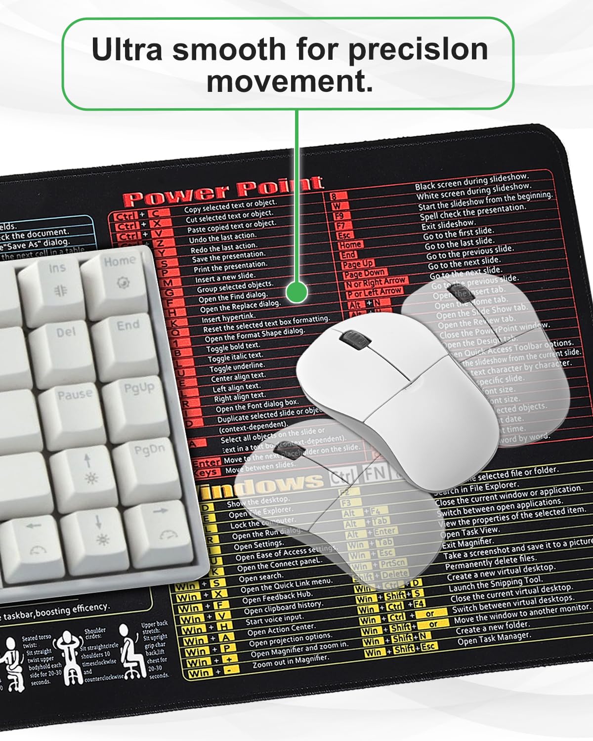Excel Mouse Mat Best 11 Excel Keyboard Shortcut Cheat Sheet Mouse Pad ...
