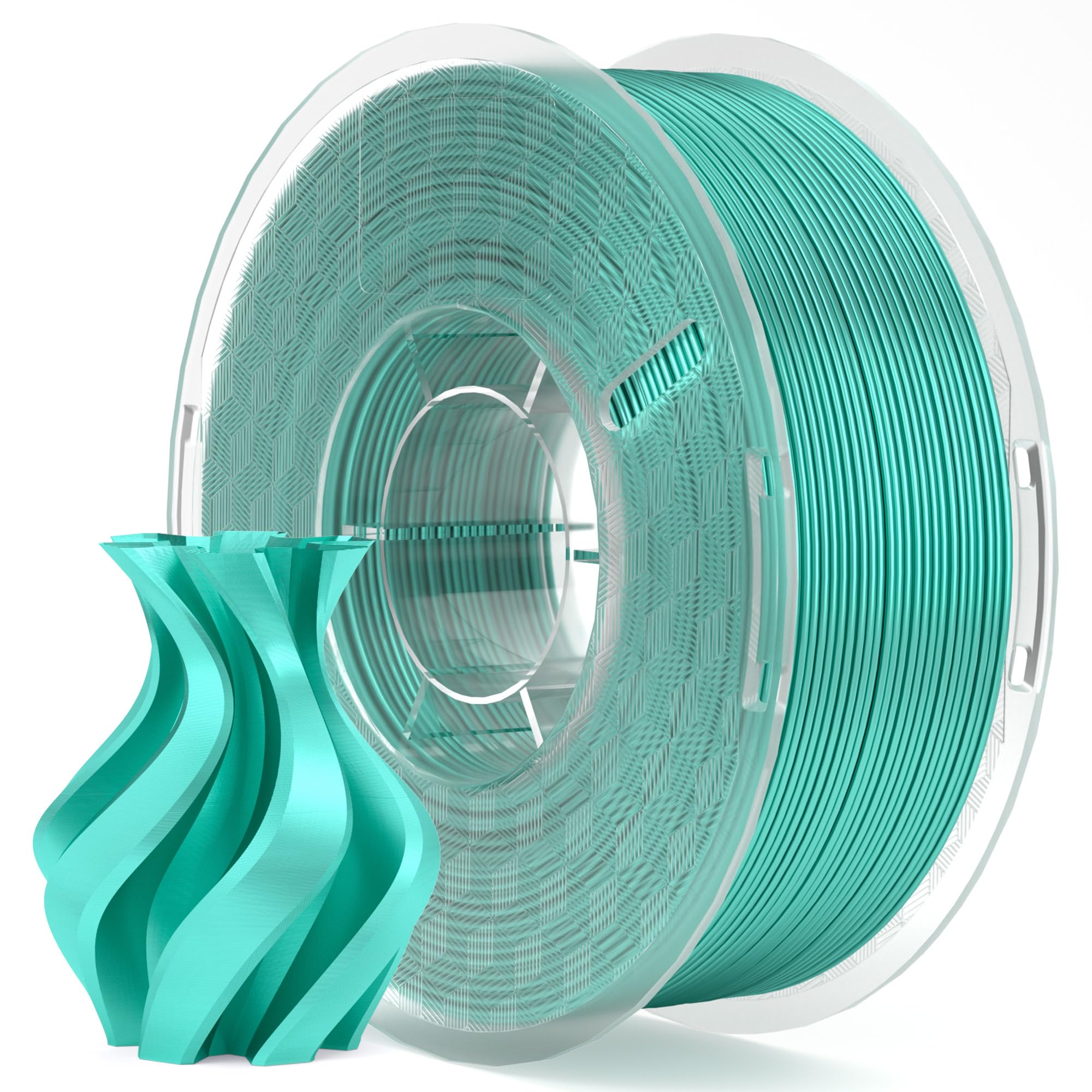 ELEGOO Silk PLA Filament 1.75mm Mint Green 1KG, Shiny 3D Printer ...