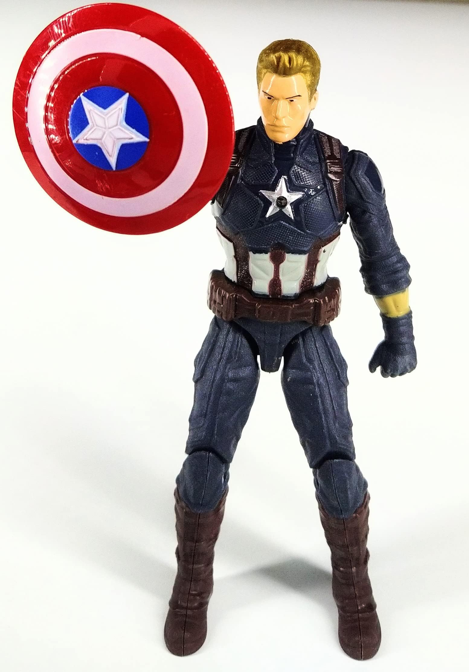 Buy ZORDIK 6-Inch Captain America Action Figure Toys with Weapon & LED ...