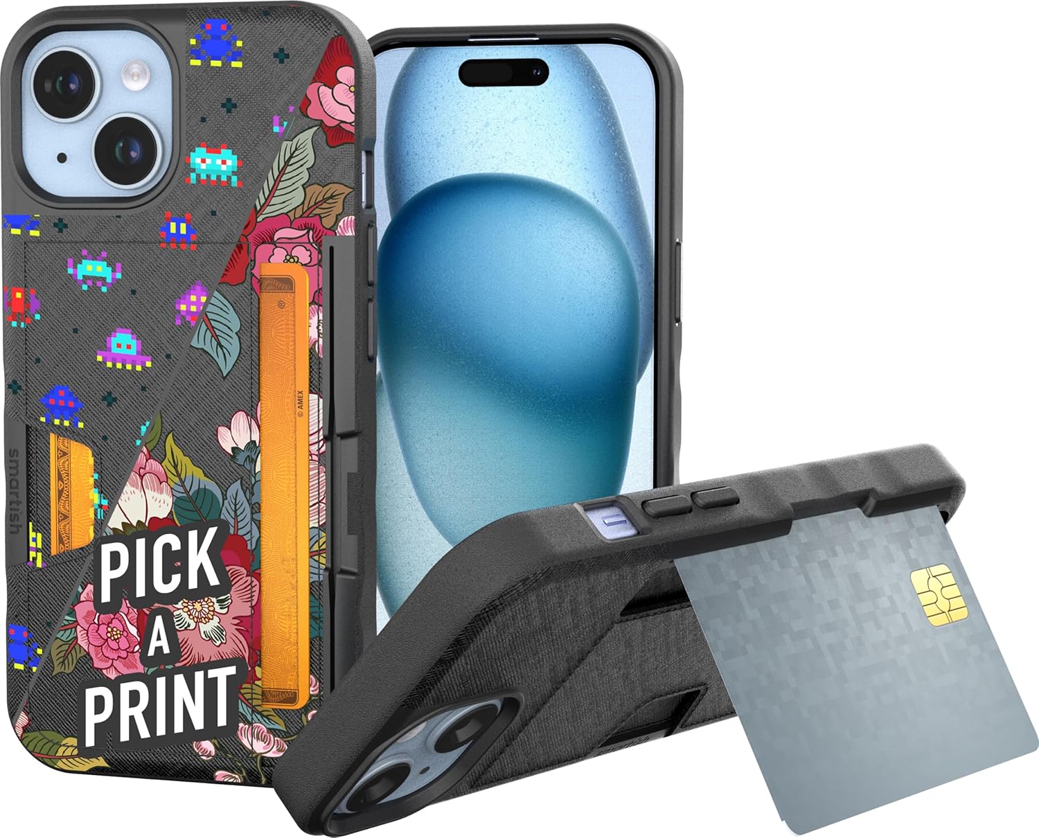 Amazon.com: Smartish iPhone 15 Wallet Case - Wallet Slayer Vol. 2 [Slim ...