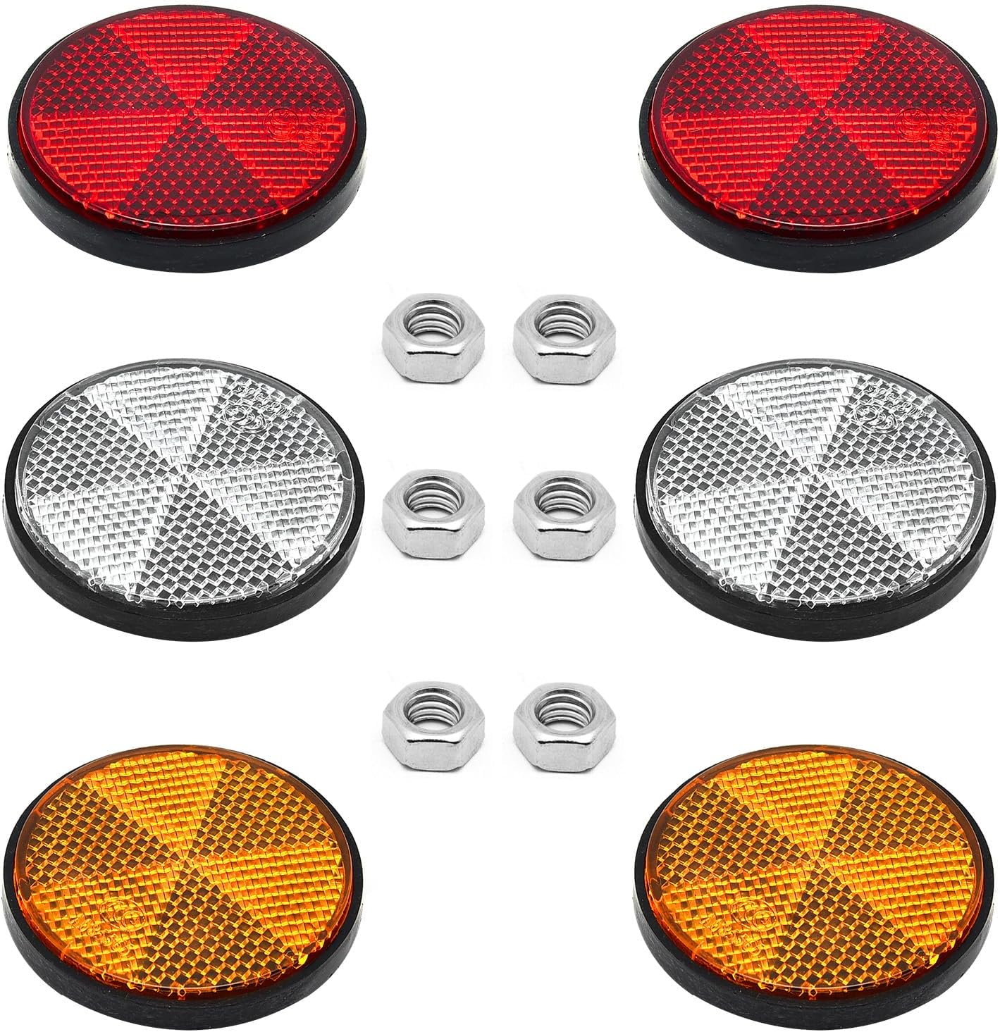 Amazon.com: Surf turtle Universal Reflector 6PCS Plastic Screw Mount ...