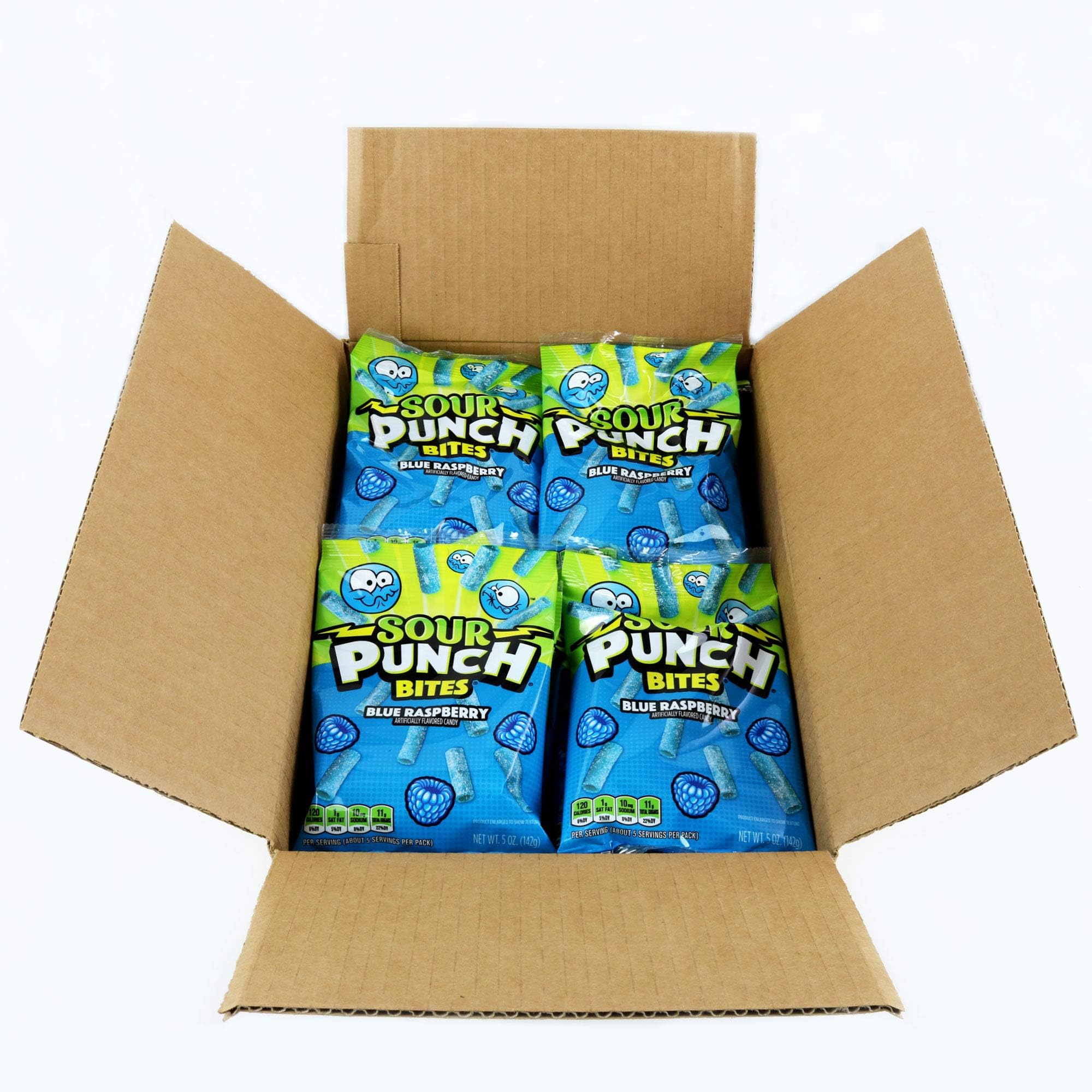 Amazon.com : Sour Punch Bites, Sweet Chewy Candy, Blue Raspberry ...