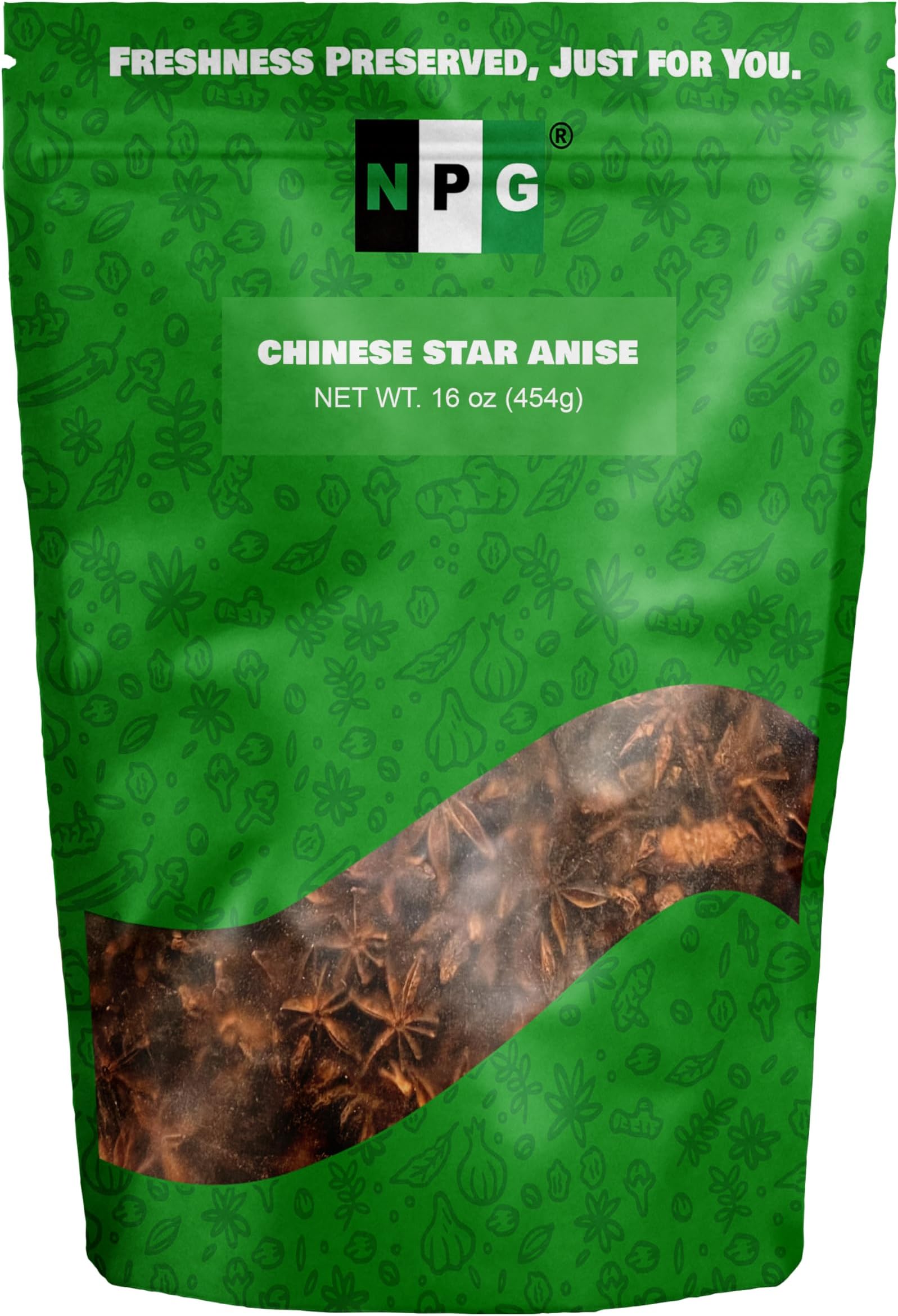 Amazon.com : Jiva Organic Whole Star Anise 7 Oz Jumbo Bag - Non-GMO ...