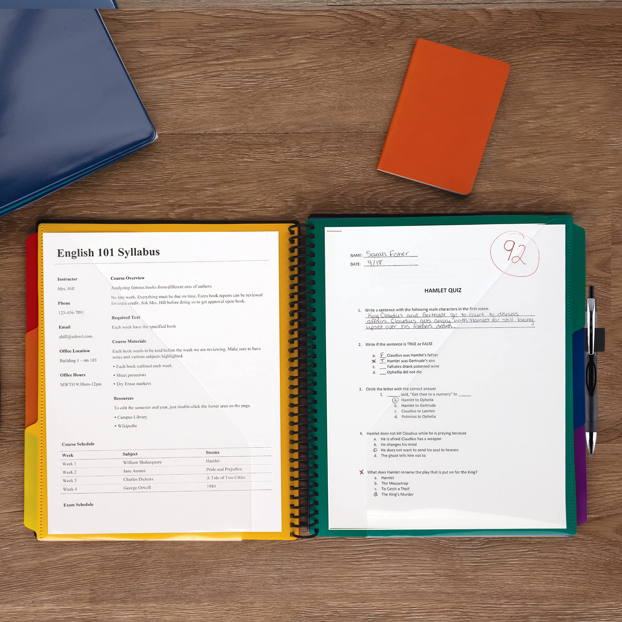 Snapklik.com : Samsill Deluxe 24 Pocket Spiral Project Organizer