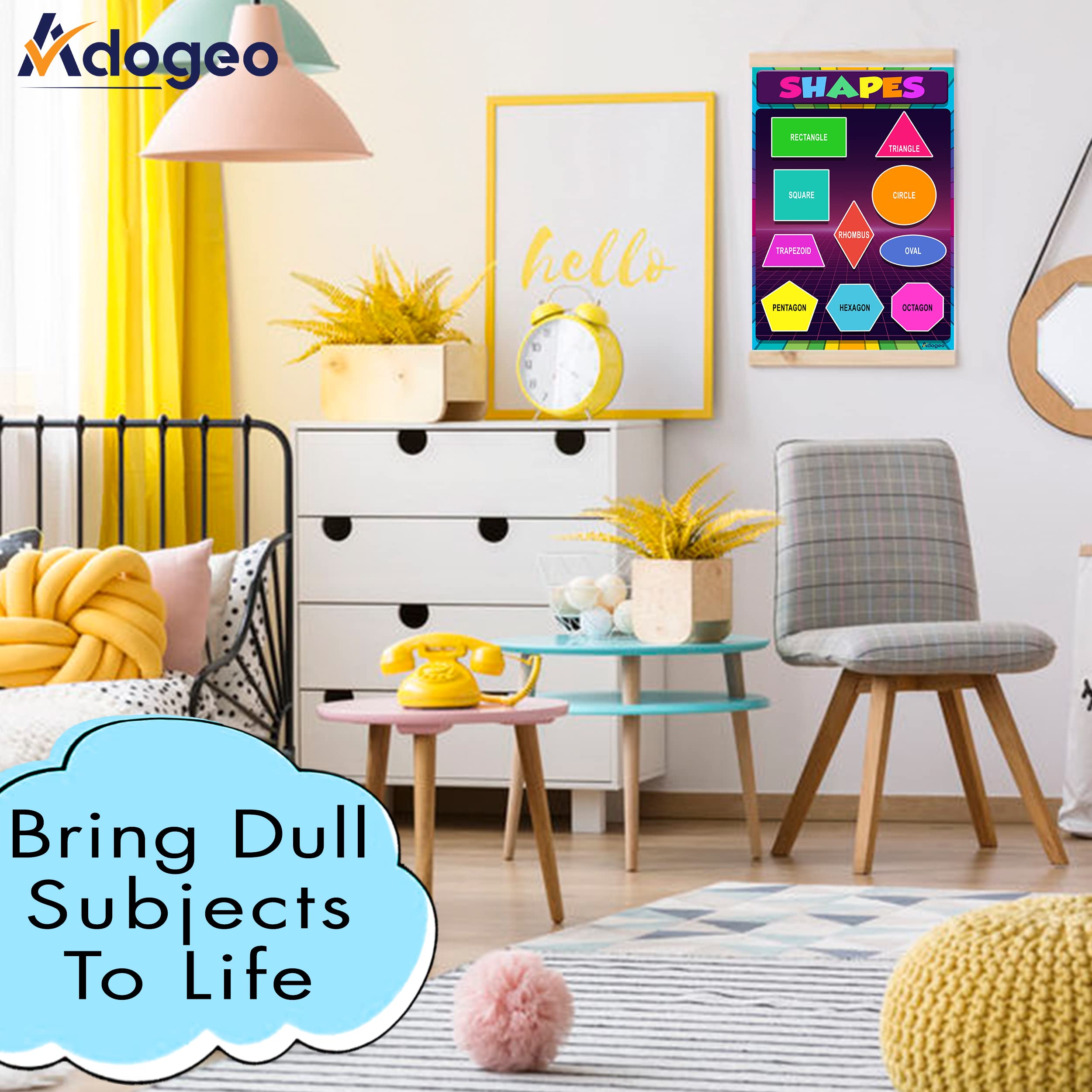 Snapklik.com : ADOGEO 2D Geometric Shapes Poster For Math Classrooms