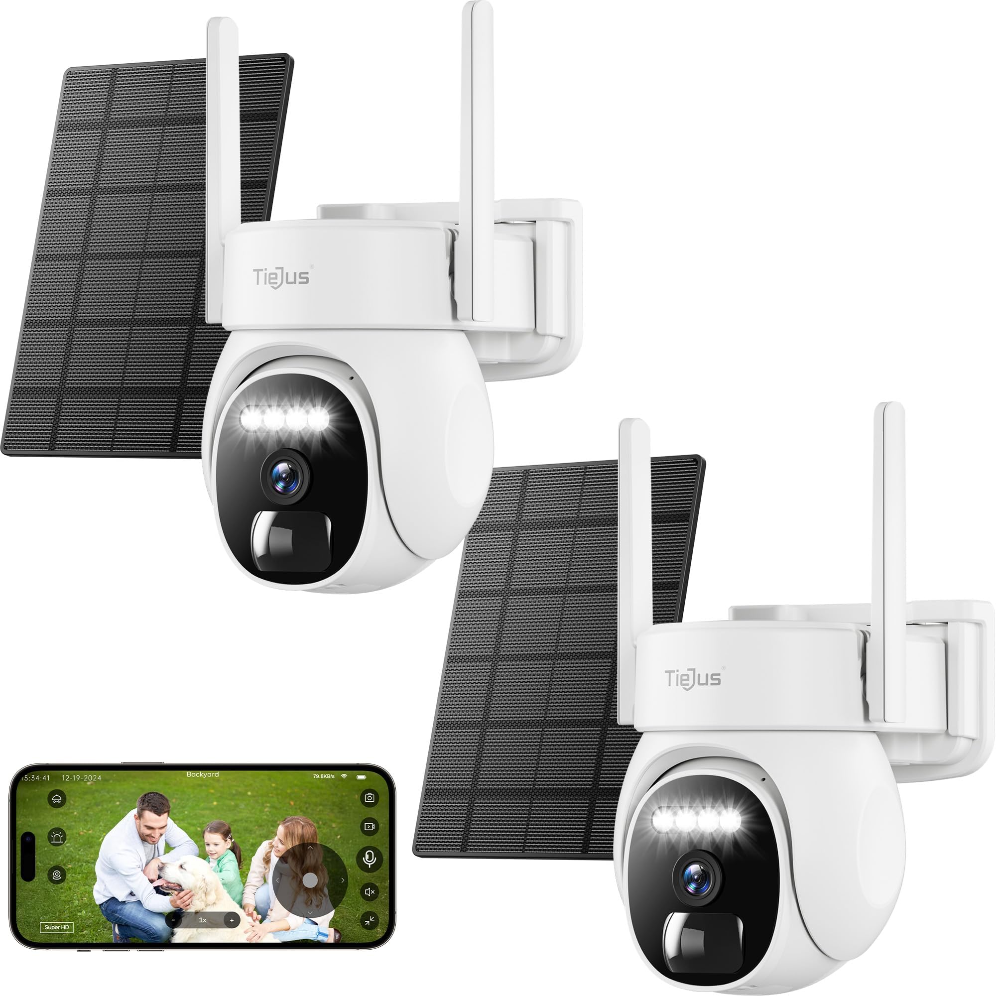 Amazon.com : TCL 2K Solar Security Camera Cam B1, Wireless Outdoor Wi ...