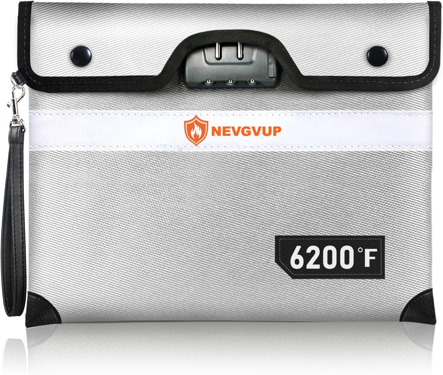 Amazon.com: 6200°F Fireproof Document Bag with Lock, Upgraded Fire ...