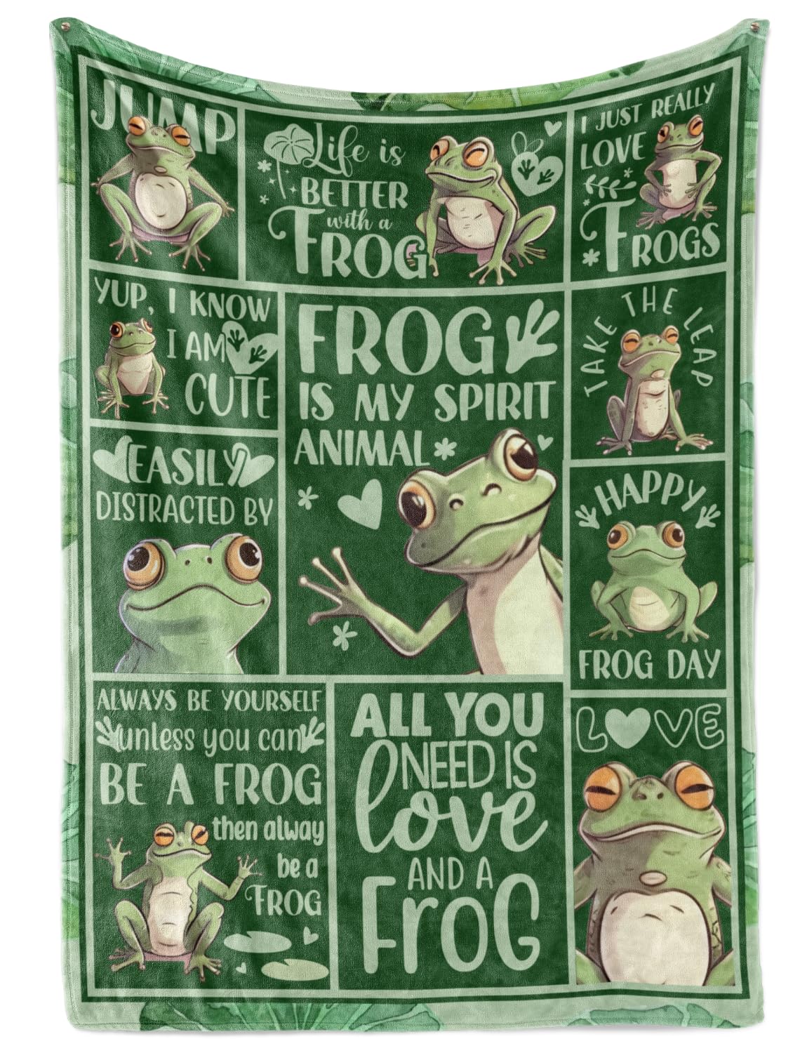 Amazon.com: InnoBeta Frogs Gifts for Women, Frog Flannal Blanket 50" x ...