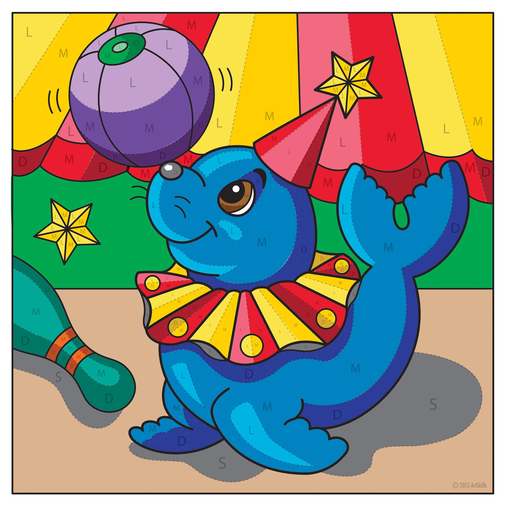 ArtSkills Color Shaders Colored Pencils 52 Piece Set, Multicolor, PA-2739