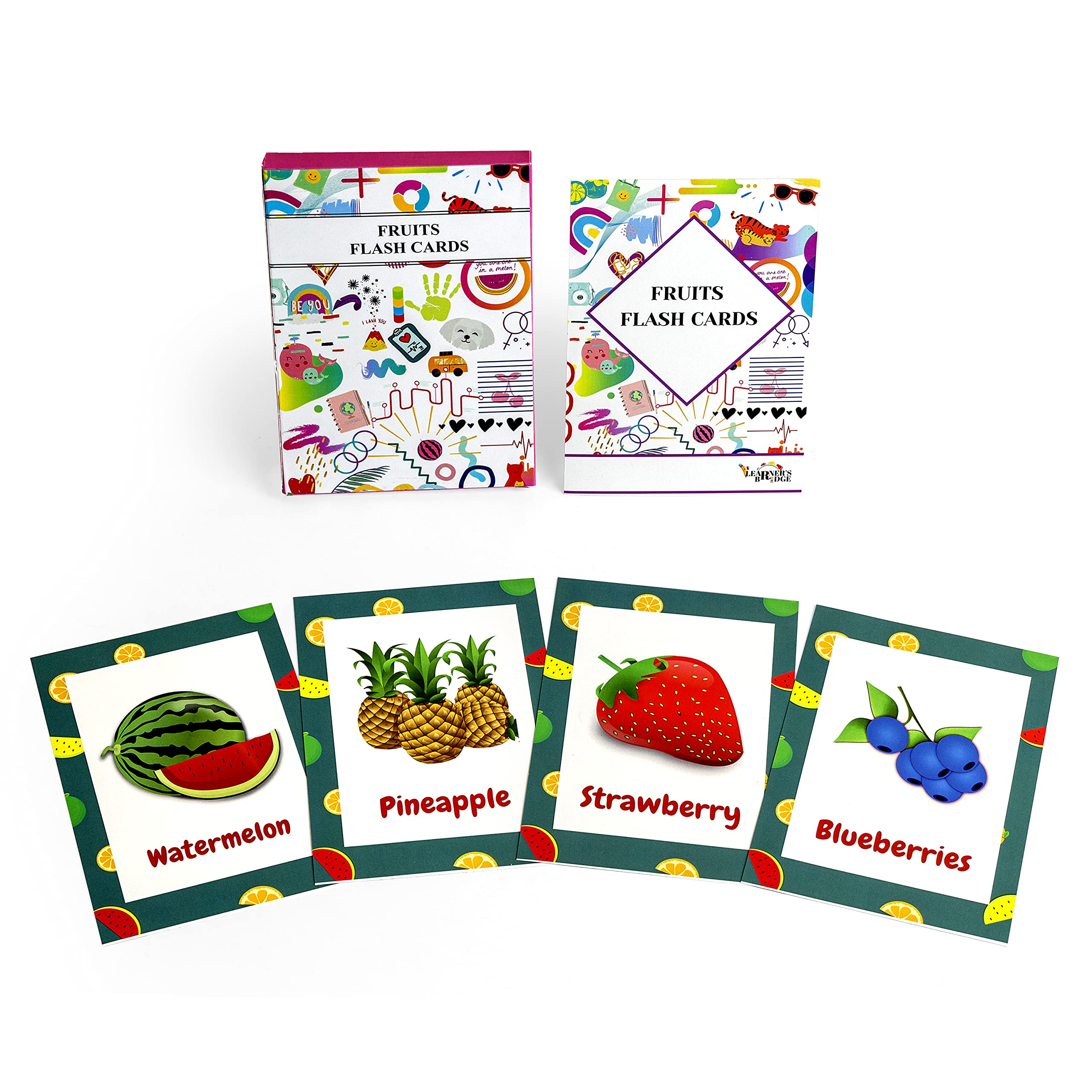 Learners Bridge Flash Card Fruits To Develop Recognition Skill General ...