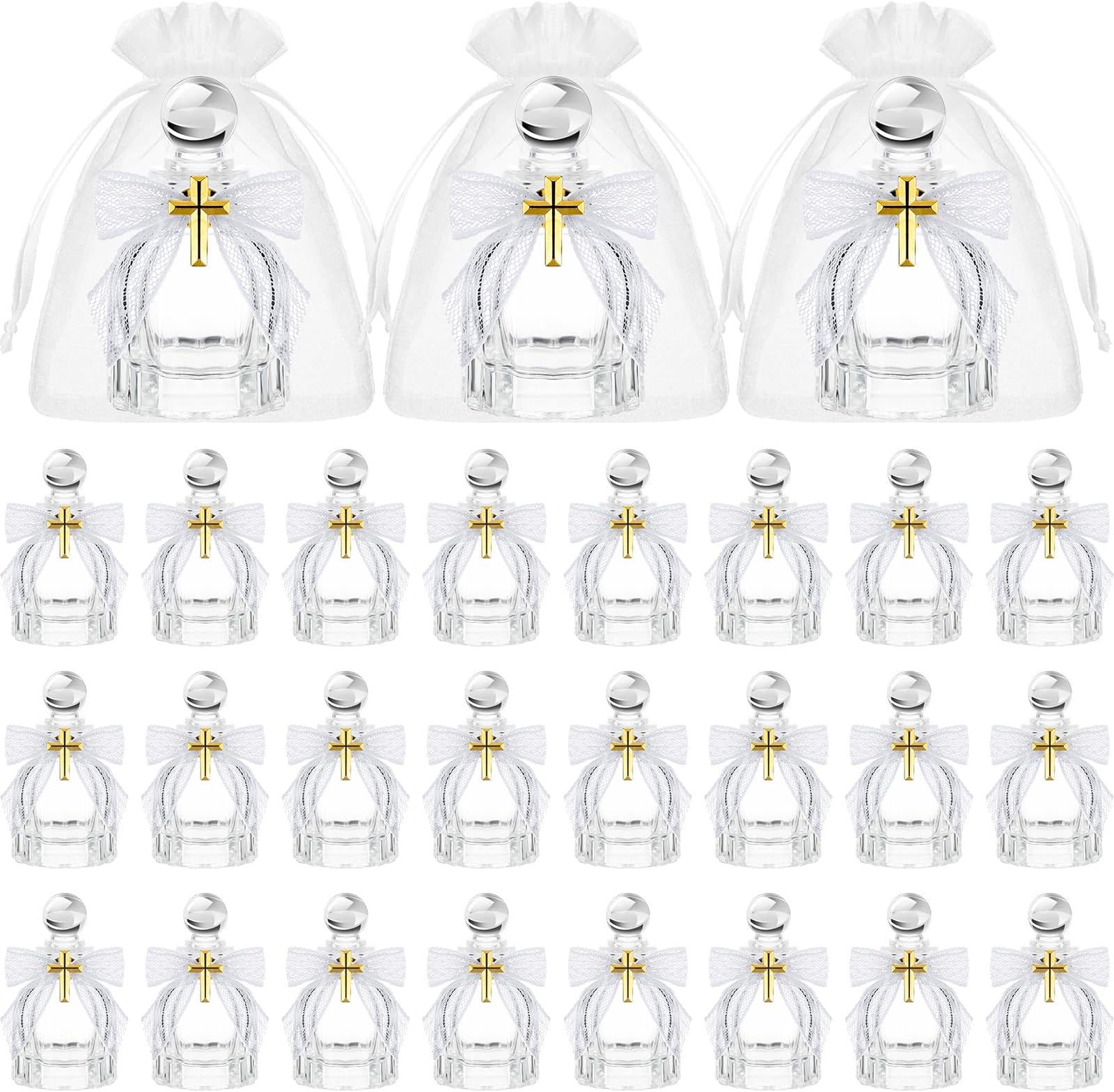 Amazon.com: Chuangdi 16 Sets Baptism Rosary Holy Water Bottle Set 1.7oz ...