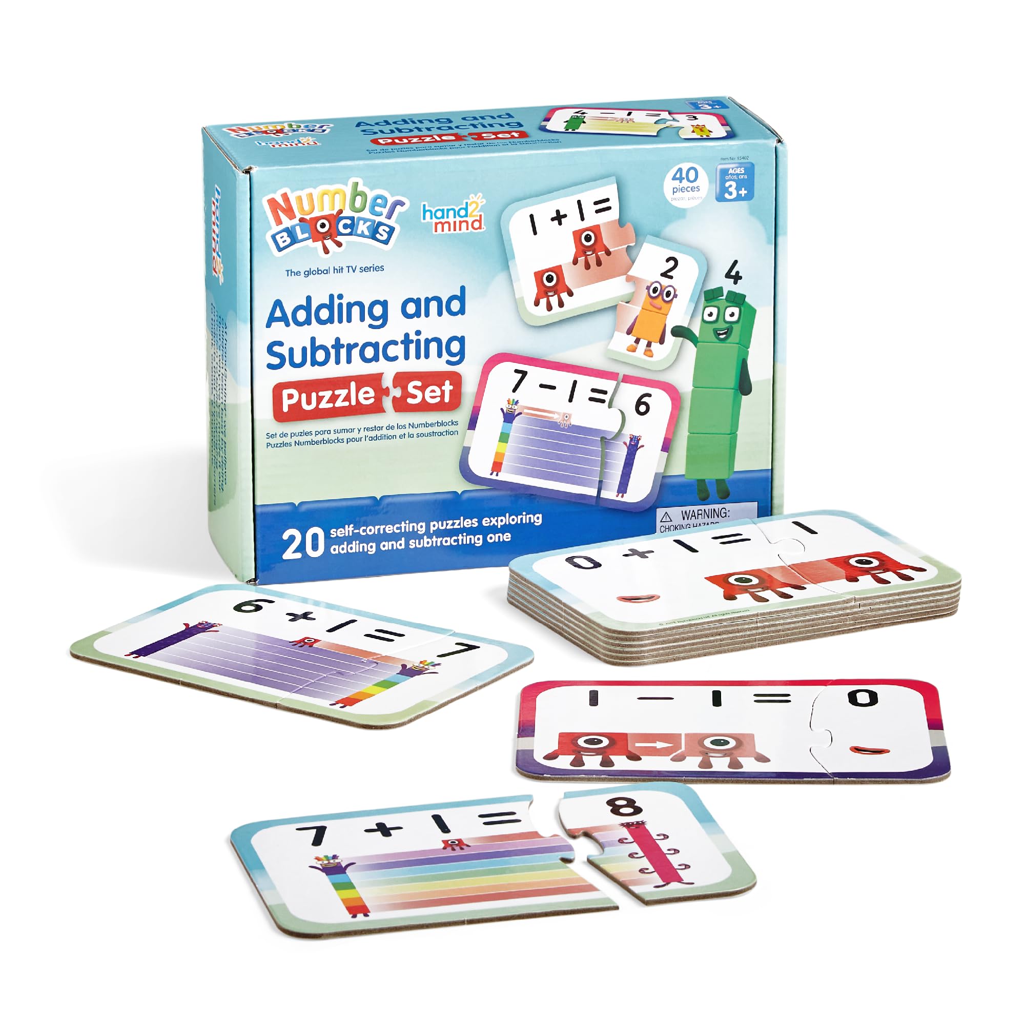 hand2mind Numberblocks Adding and Subtracting Puzzle Set, Juegos de ...