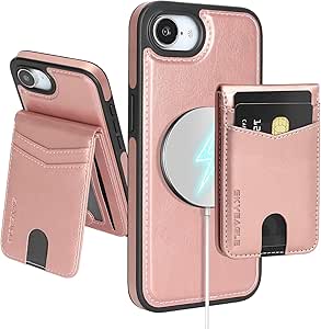 Amazon.com: SkyEagle Compatible with Magsafe 2 in 1 Detachable iPhone 16e Wallet Case with Card ...