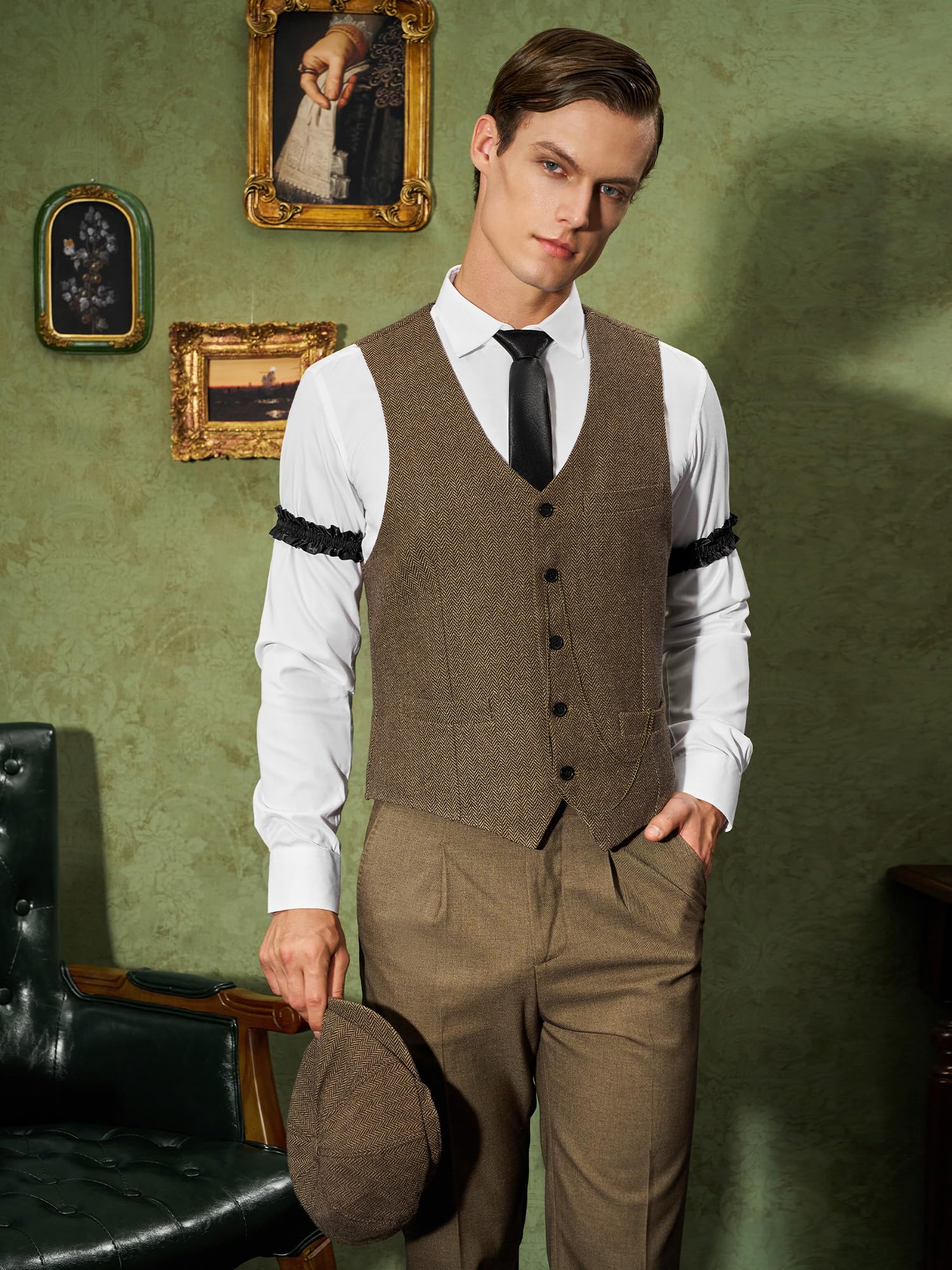 Snapklik.com : 1920s Mens Costume Gatsby Gangster Costume Accessories ...