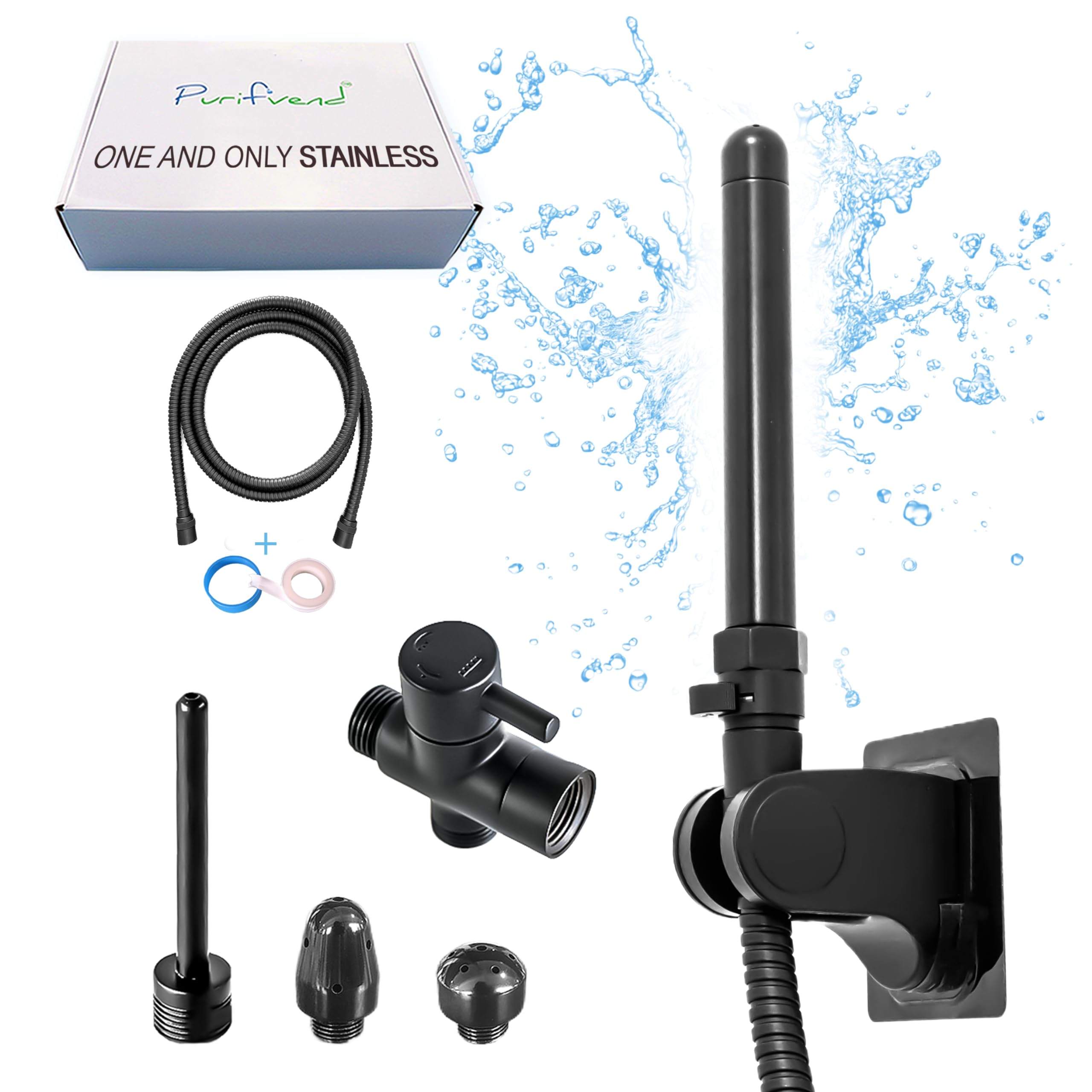 Buy Black - Enema kit for Colon Cleansing - Enema Shower Attachment ...