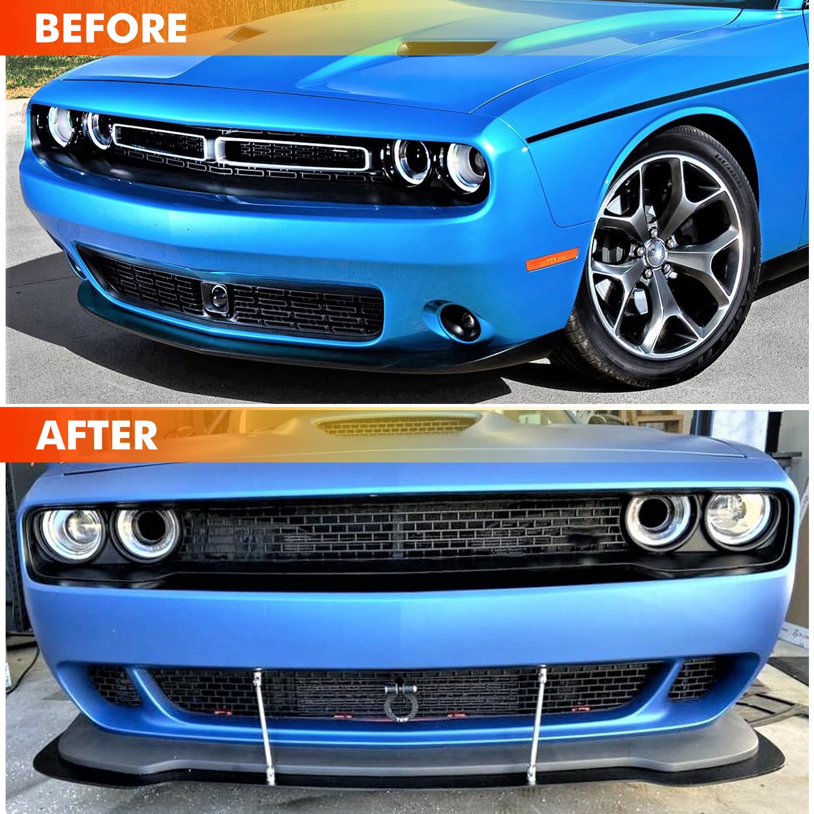 Snapklik.com : NOPOCA Front Bumper Lip Fit For 2012-2023 Dodge ...