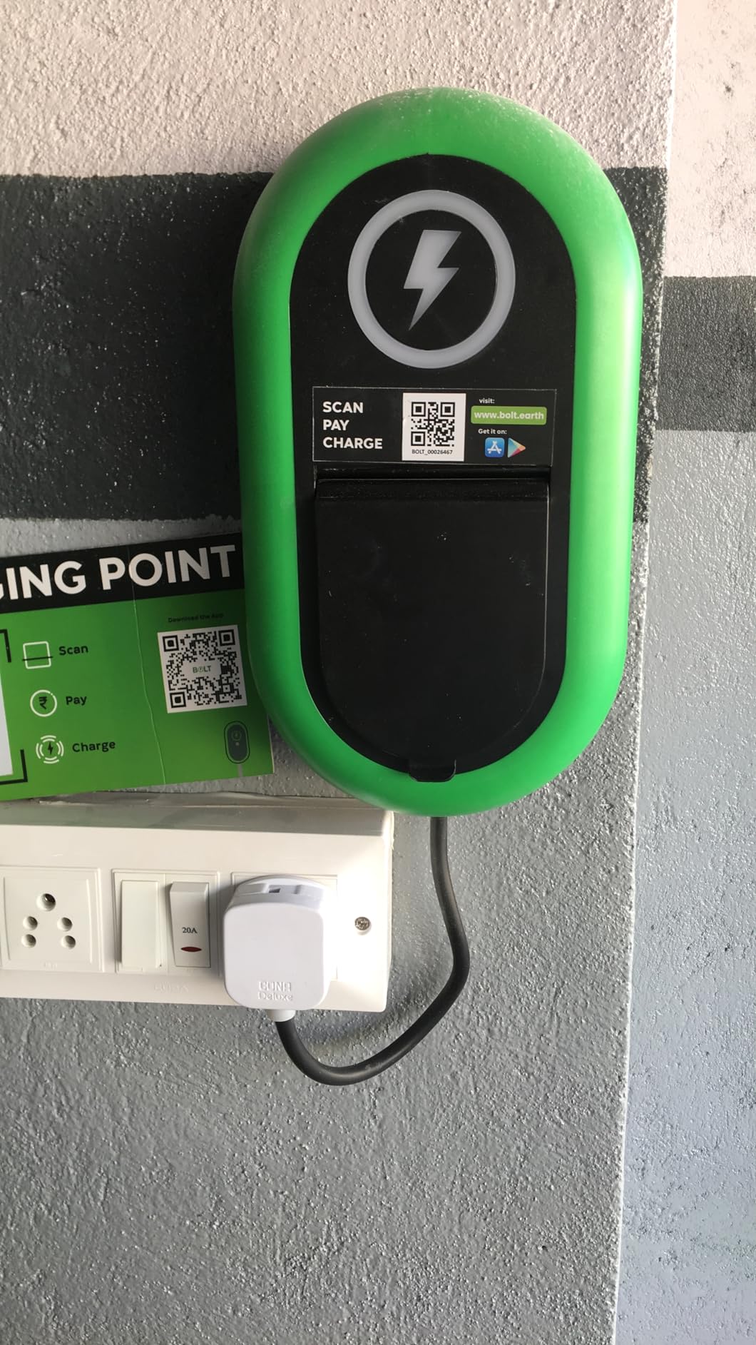Let`S Charge Bolt.Earth 3.3Kw Ac 3 Pin Charger For Electric Vehicles ...