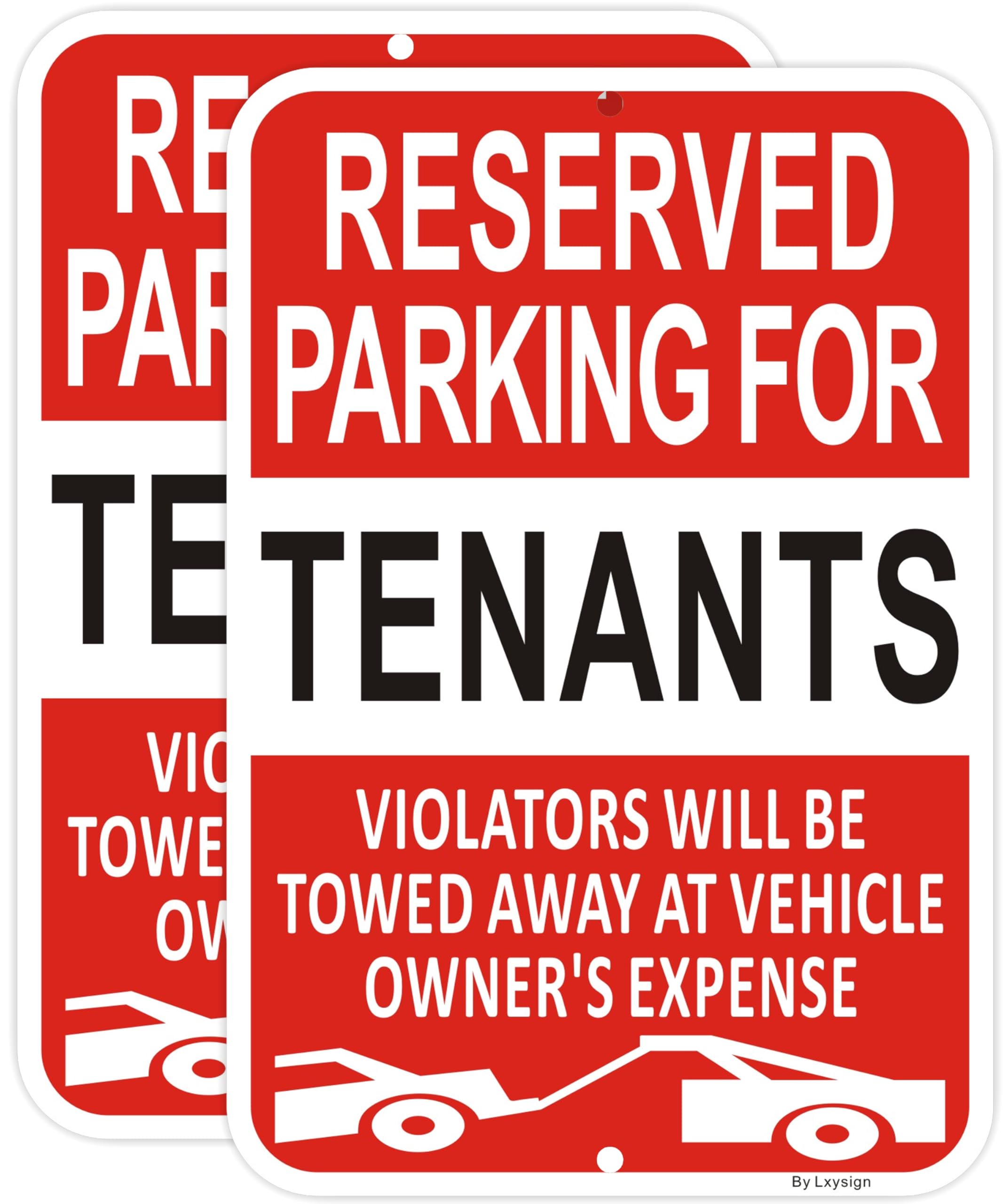 Amazon.com: 2 Pack Reserved Parking Sign, Tenants Parking Only Sign, 18 ...