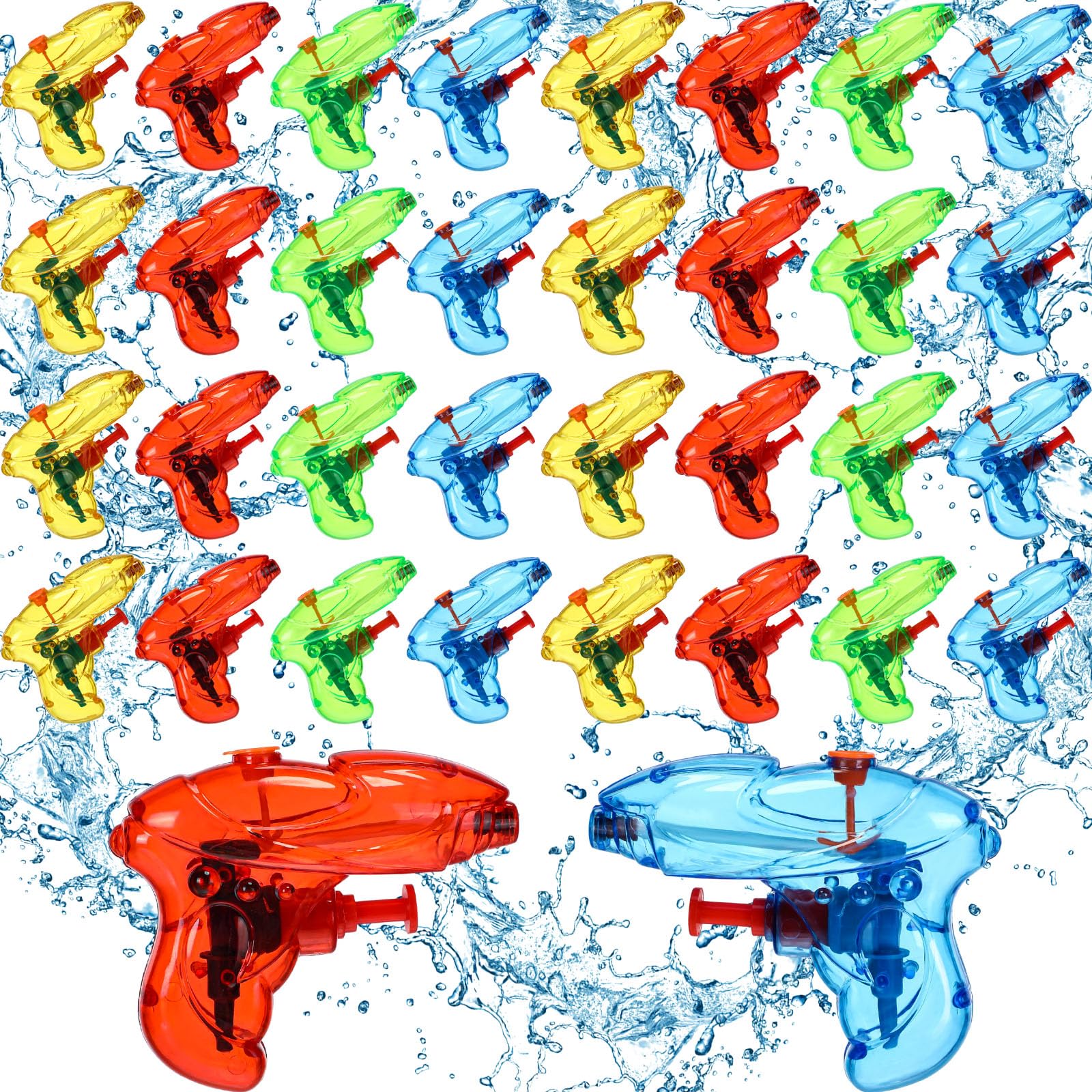 Snapklik.com : Leyndo 32 Pack Mini Water Gun For Kids Colorful Blaster ...
