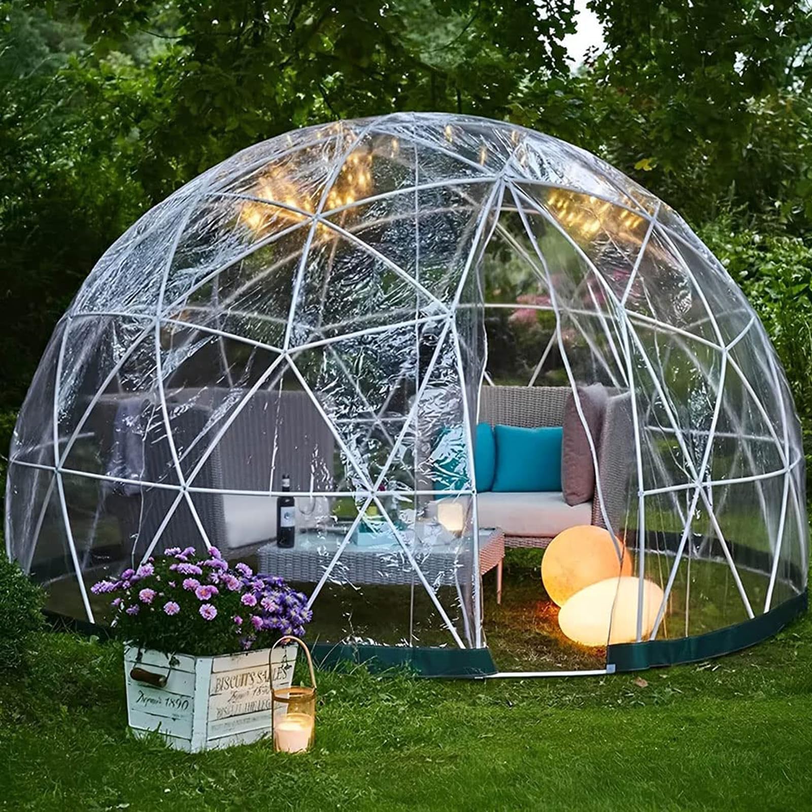 Greenhouse Garden Dome 12Ft Garden Dome Geodesic Dome Outdoor Dome Tpu ...