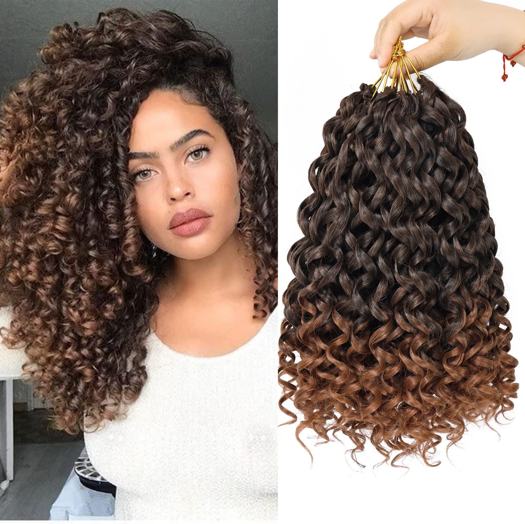 Amazon.com : 7 Packs GoGo Curl Crochet Hair 12 Inch Short Curly Crochet ...
