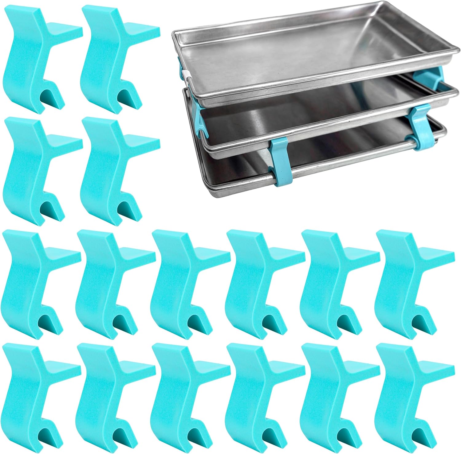 Amazon.com: 16 PCS Large Cookie Sheet Stackers, Stackable Baking Sheet ...