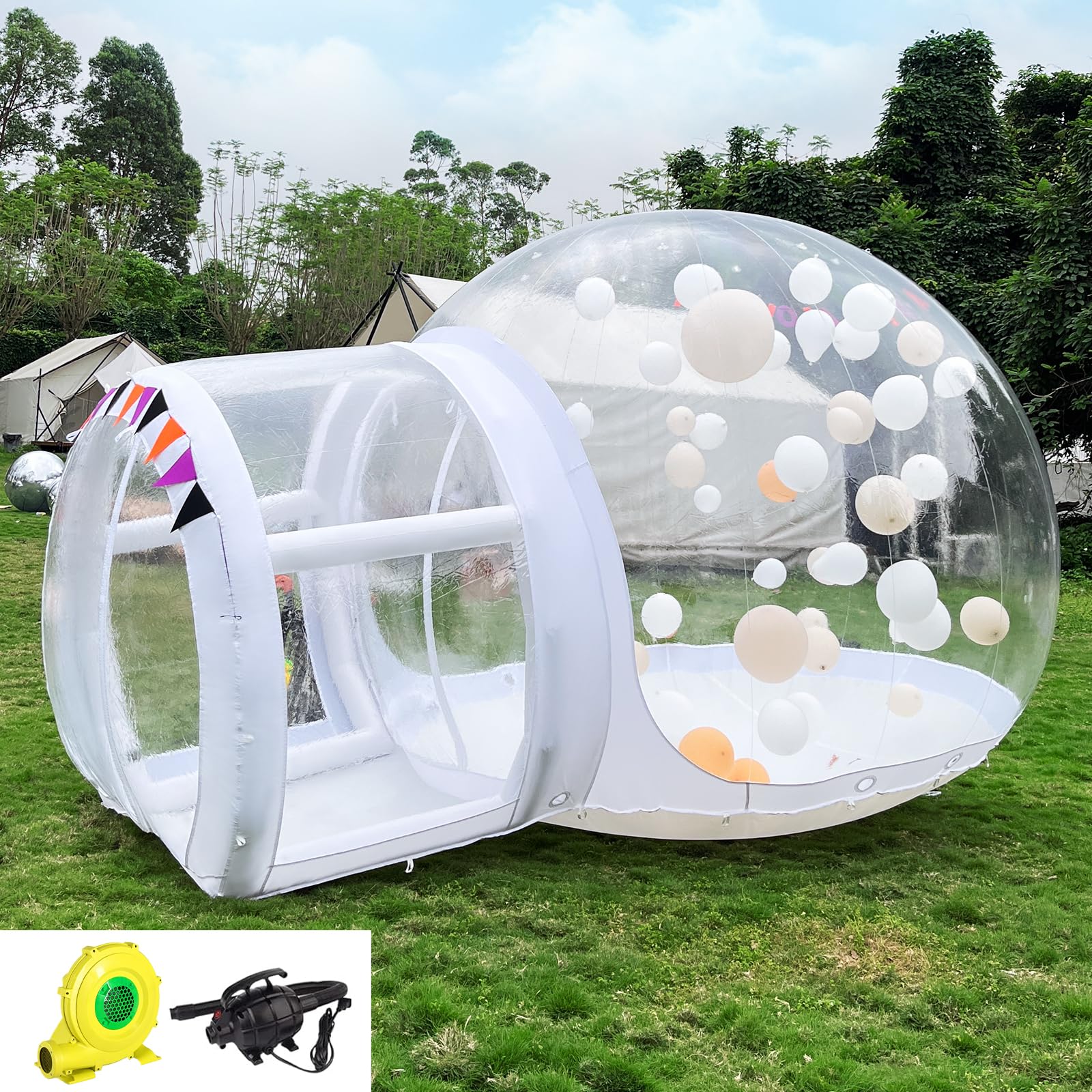 Amazon.com: Inflatable Bubble Balloon House with Pump and UL Blower ...
