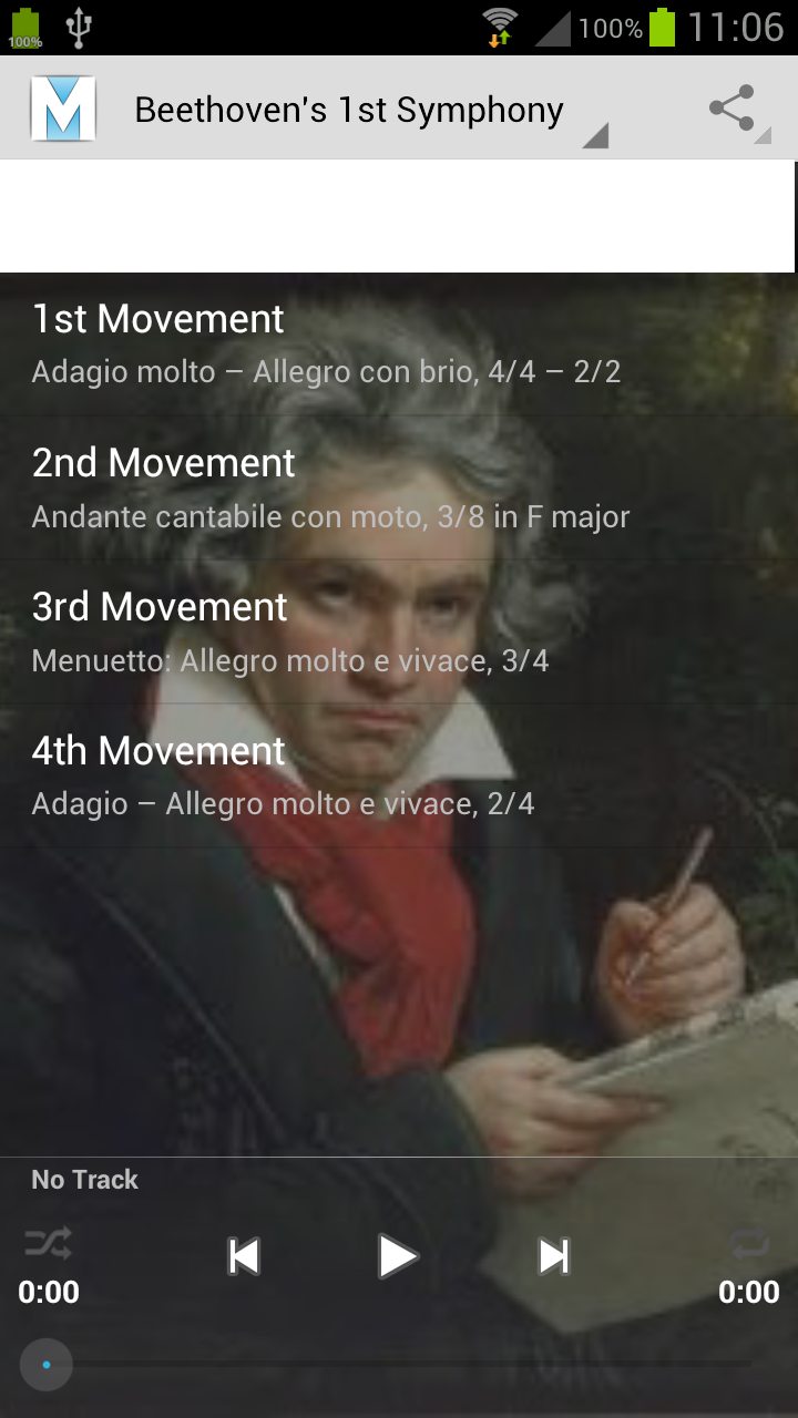 Beethoven 1st Symphony - App on Amazon Appstore
